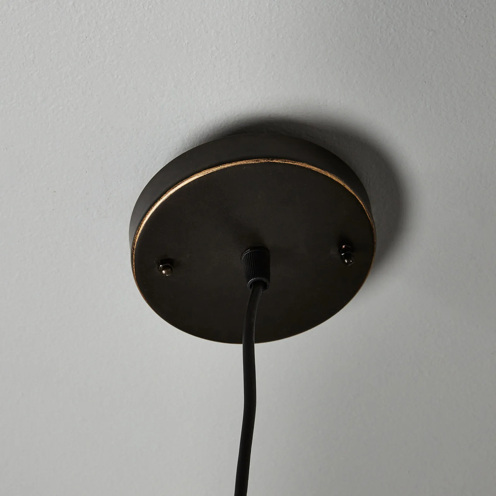 Kristoff Copper Brown Glass Gilded Dark Bronze Atrium Pendant | Koala ...