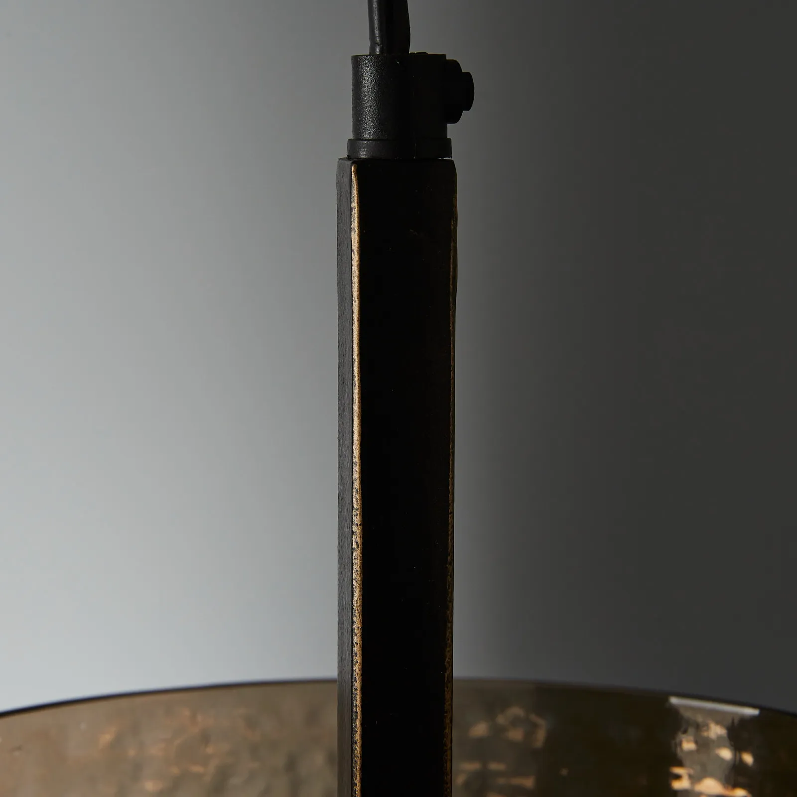 Kristoff Copper Brown Glass Gilded Dark Bronze Atrium Pendant | Koala ...