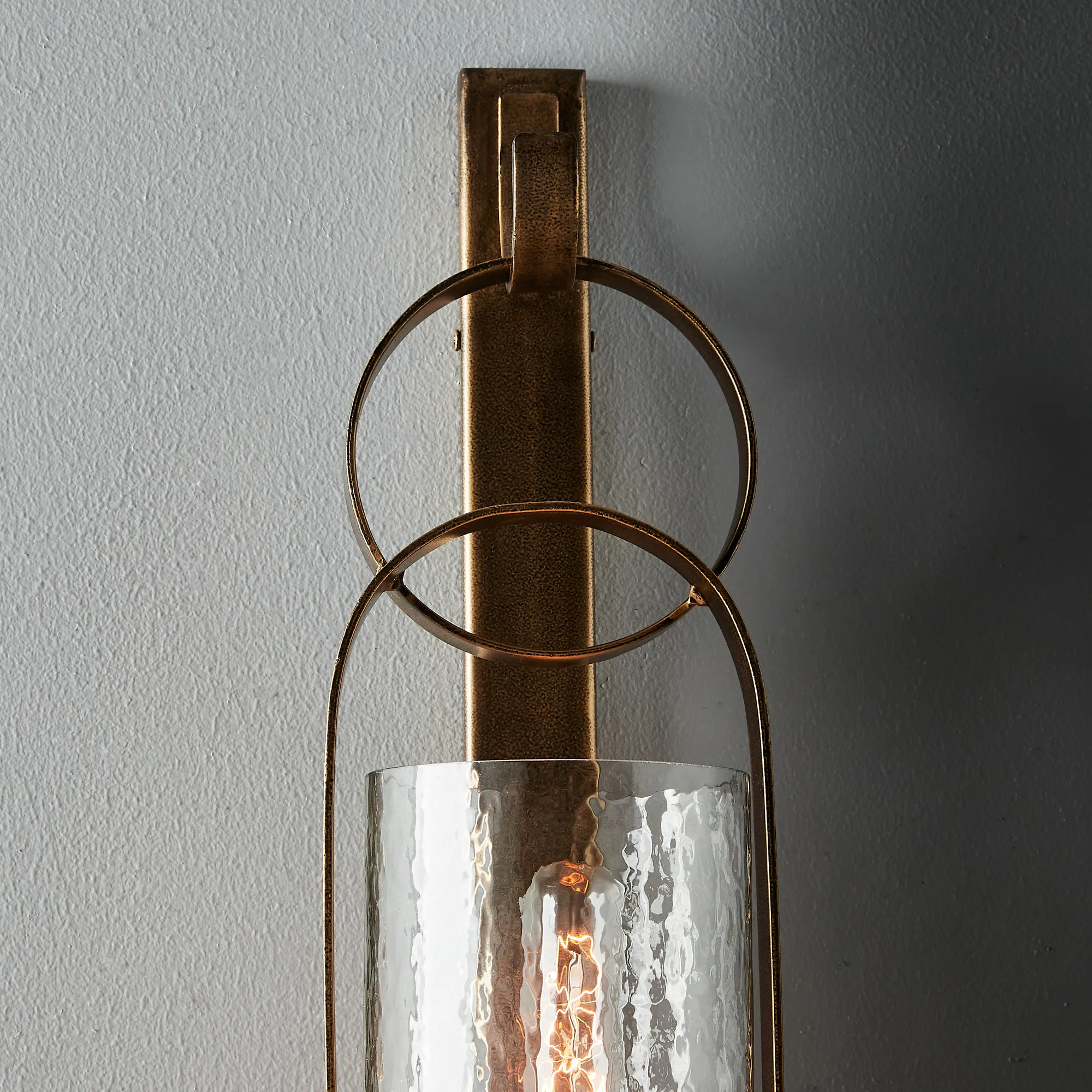 Julio Antique Gold Hanging Wall Light | Koala Living
