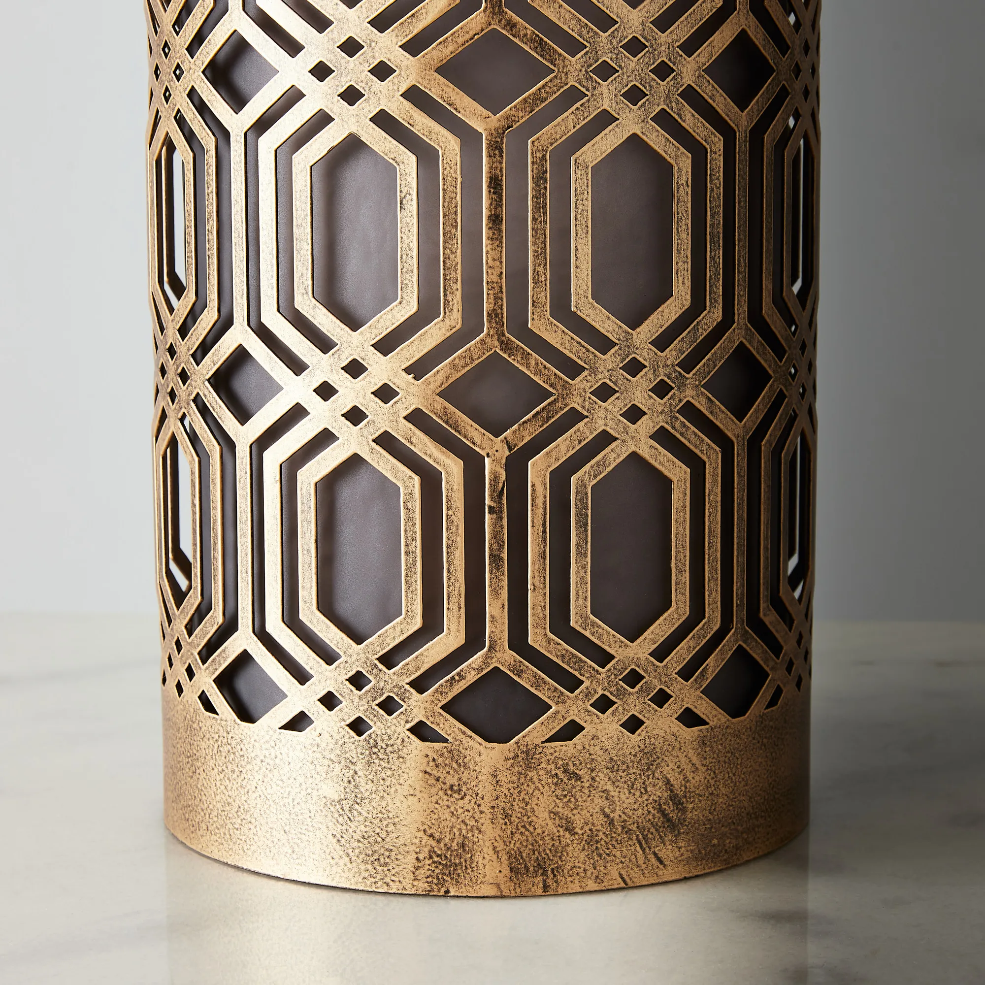 Alpha Antique Gold Table Lamp