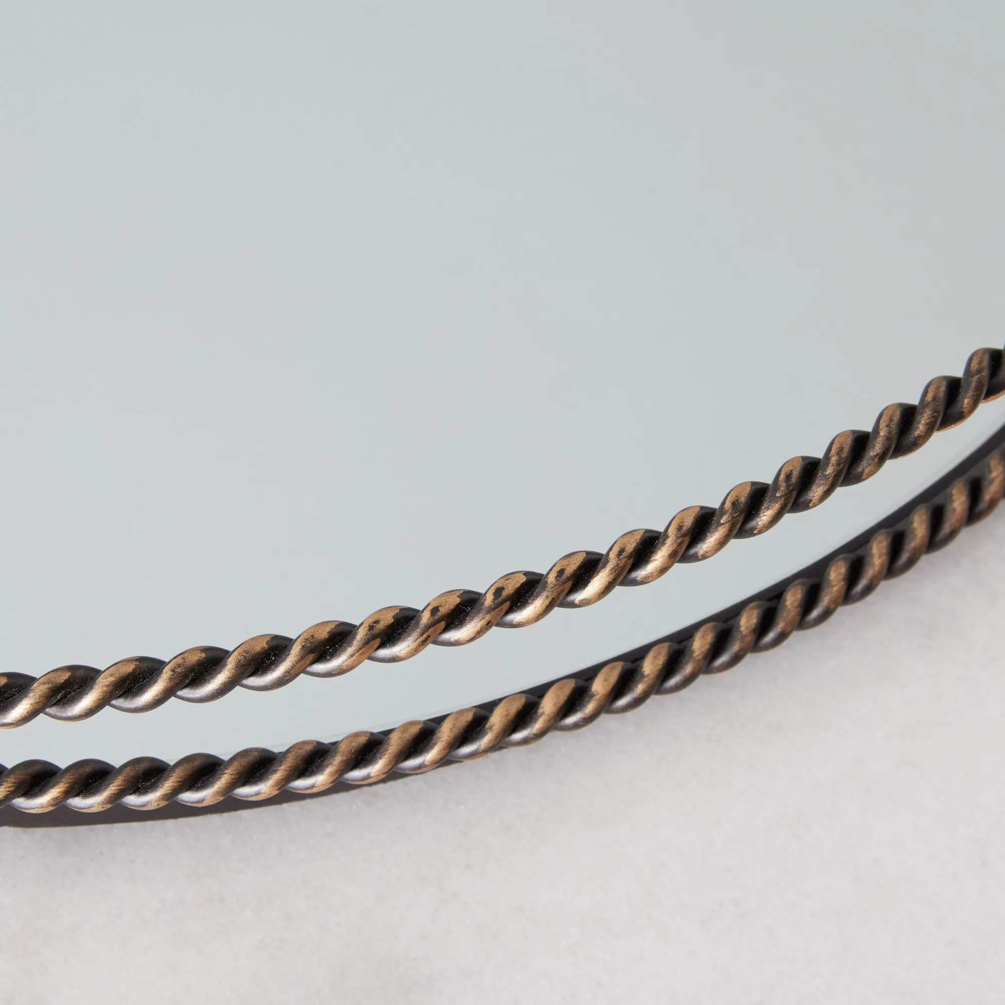 Natalia Gilded Dark Bronze Rope Tray