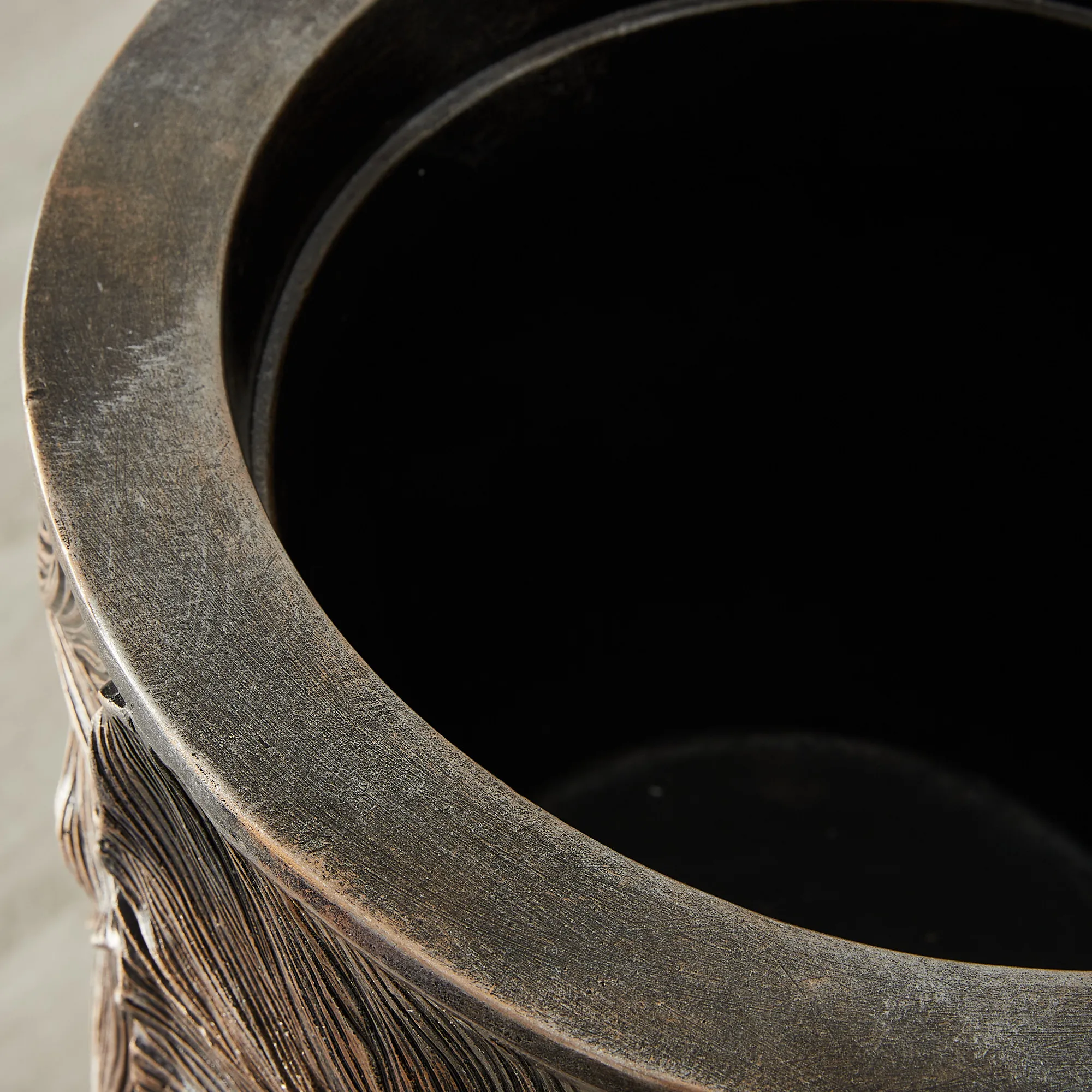 Posy Elongated Antique Gold Vase - Large