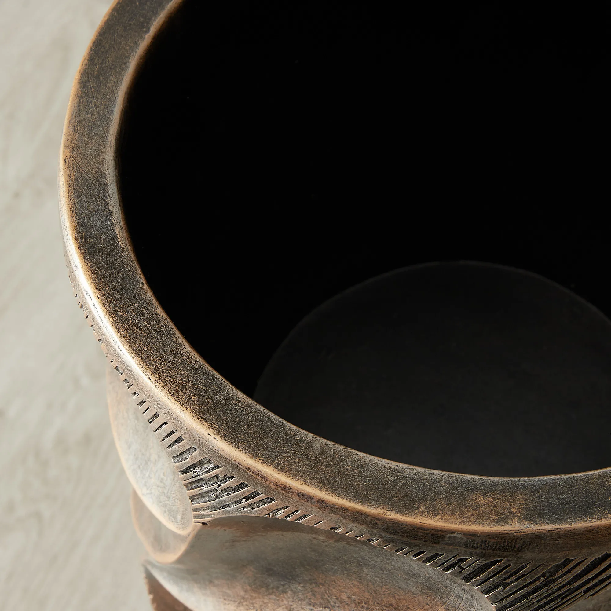 Dewdrop Antique Gold Vase