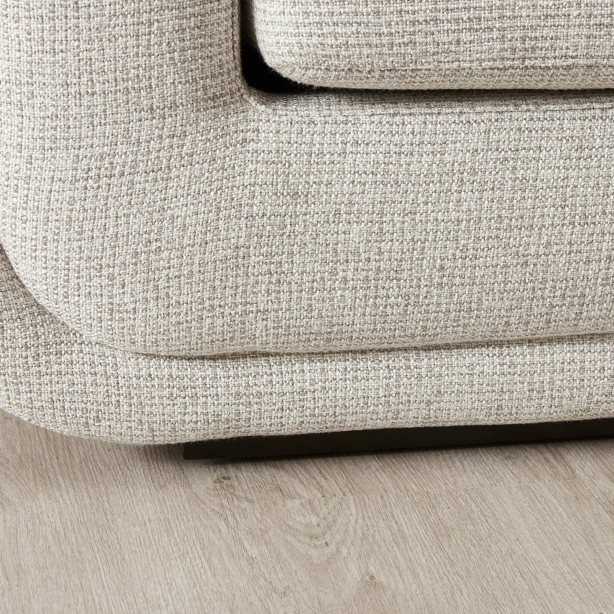 Clementine Dove Grey Woven 2-Seater Fabric Sofa | Koala Living