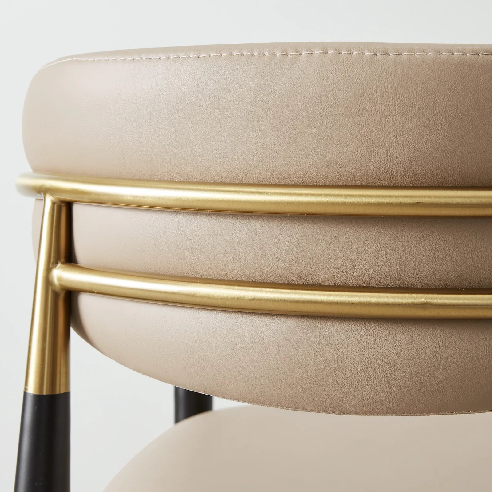 Amy Sand Beige Vegan Leather Dining Chair | Koala Living