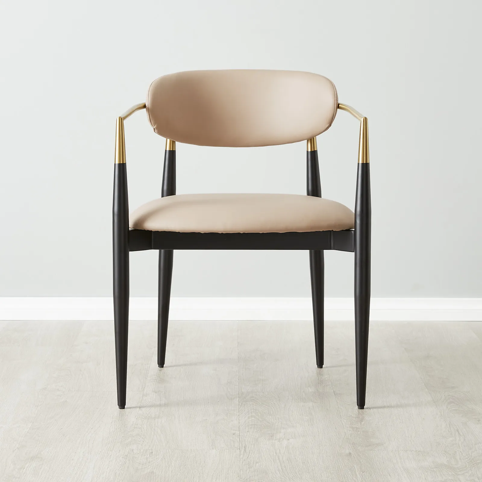 Amy Sand Beige Vegan Leather Dining Chair | Koala Living