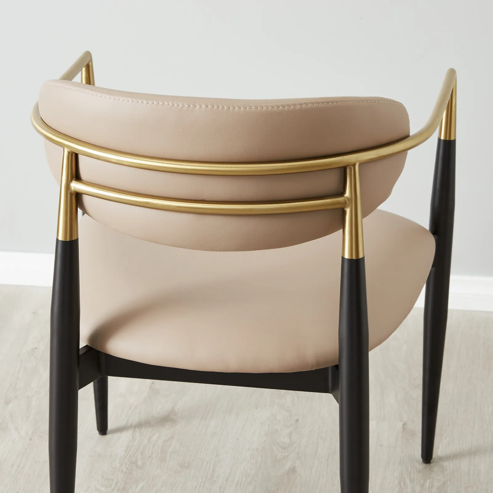Amy Sand Beige Vegan Leather Dining Chair | Koala Living