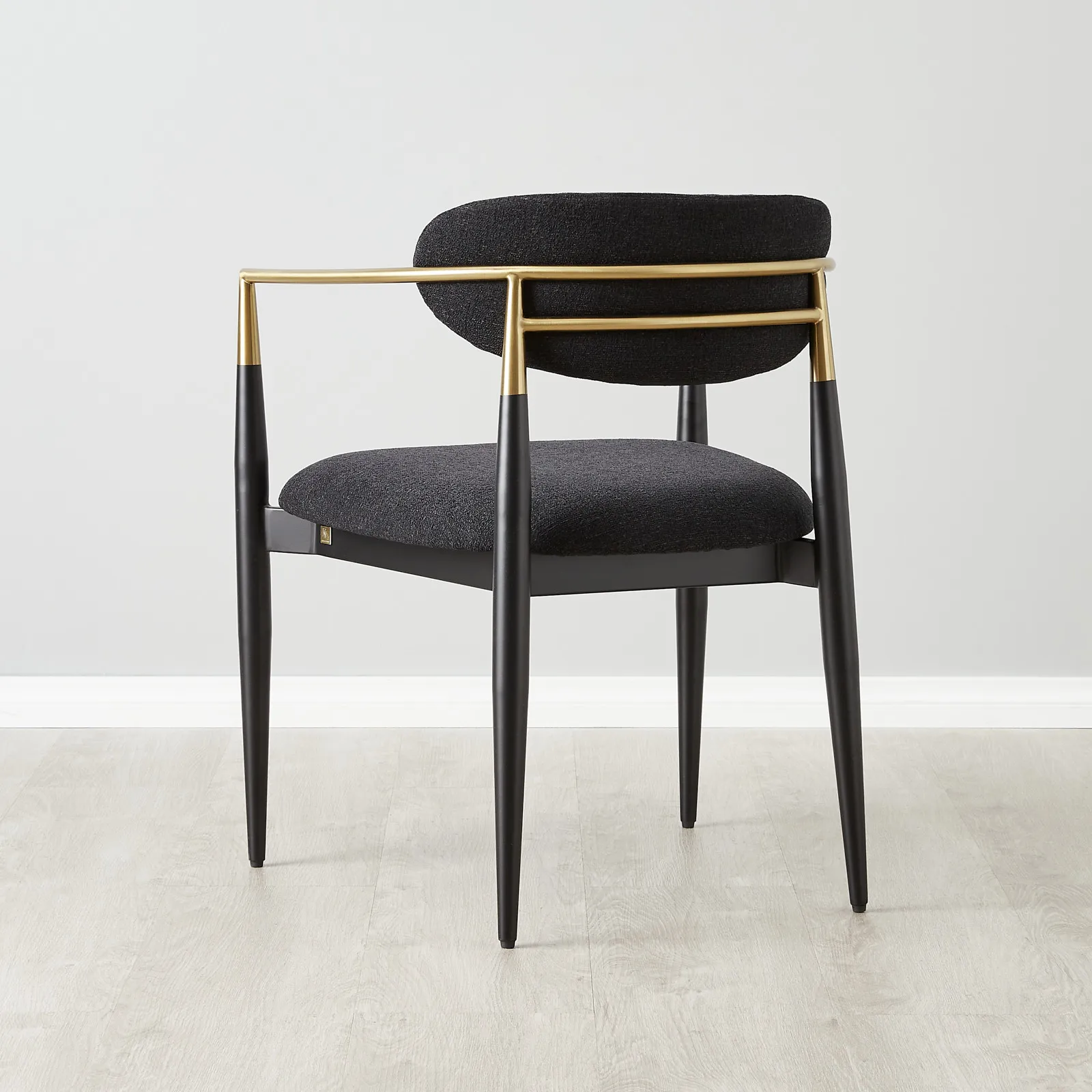 Amy Black Fabric Dining Chair