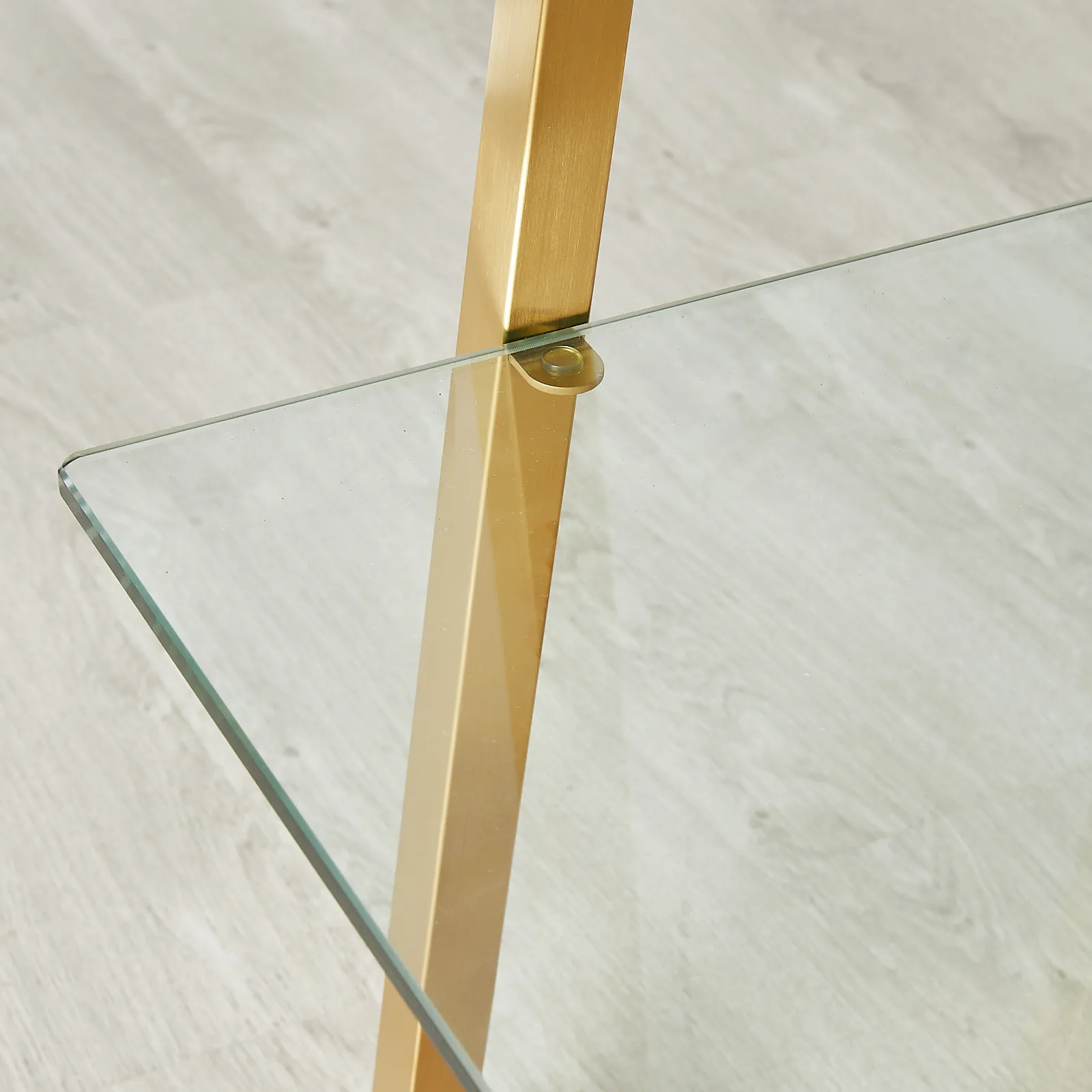 Paxton Brushed Gold Stainless Steel Shelf