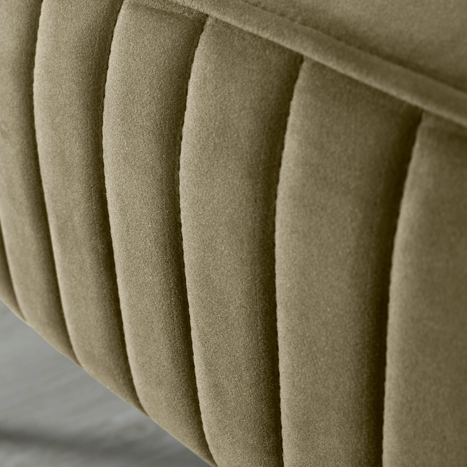 Hilda Ii Olive Green Velvet Ottoman