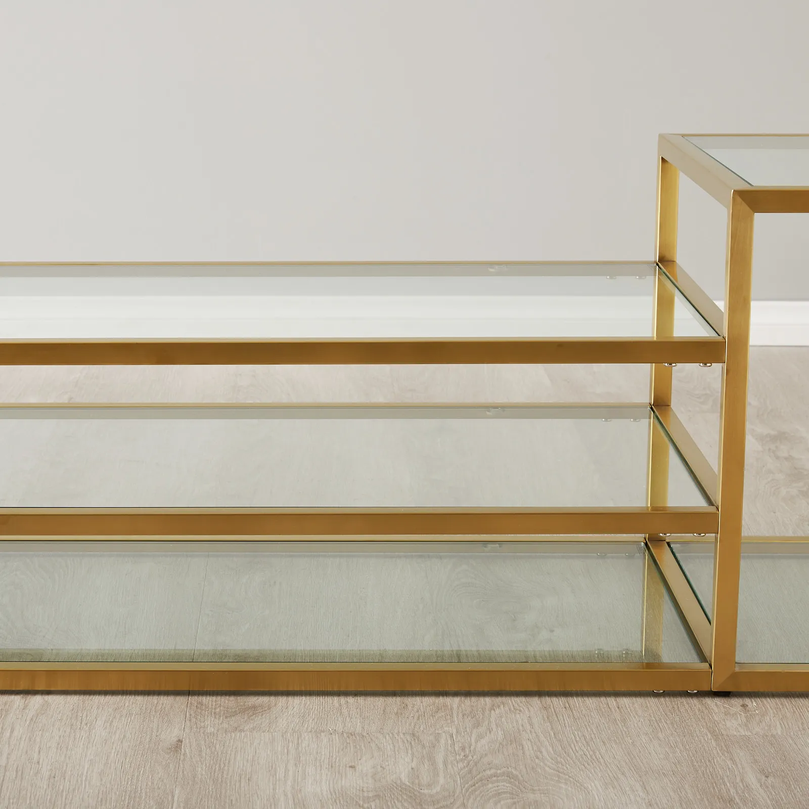 Tinsley Brushed Gold Stainless Steel Entertainment Unit