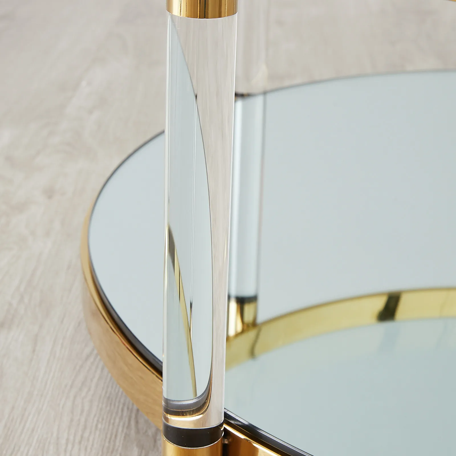 Auryn Gold Stainless Steel Coffee Table