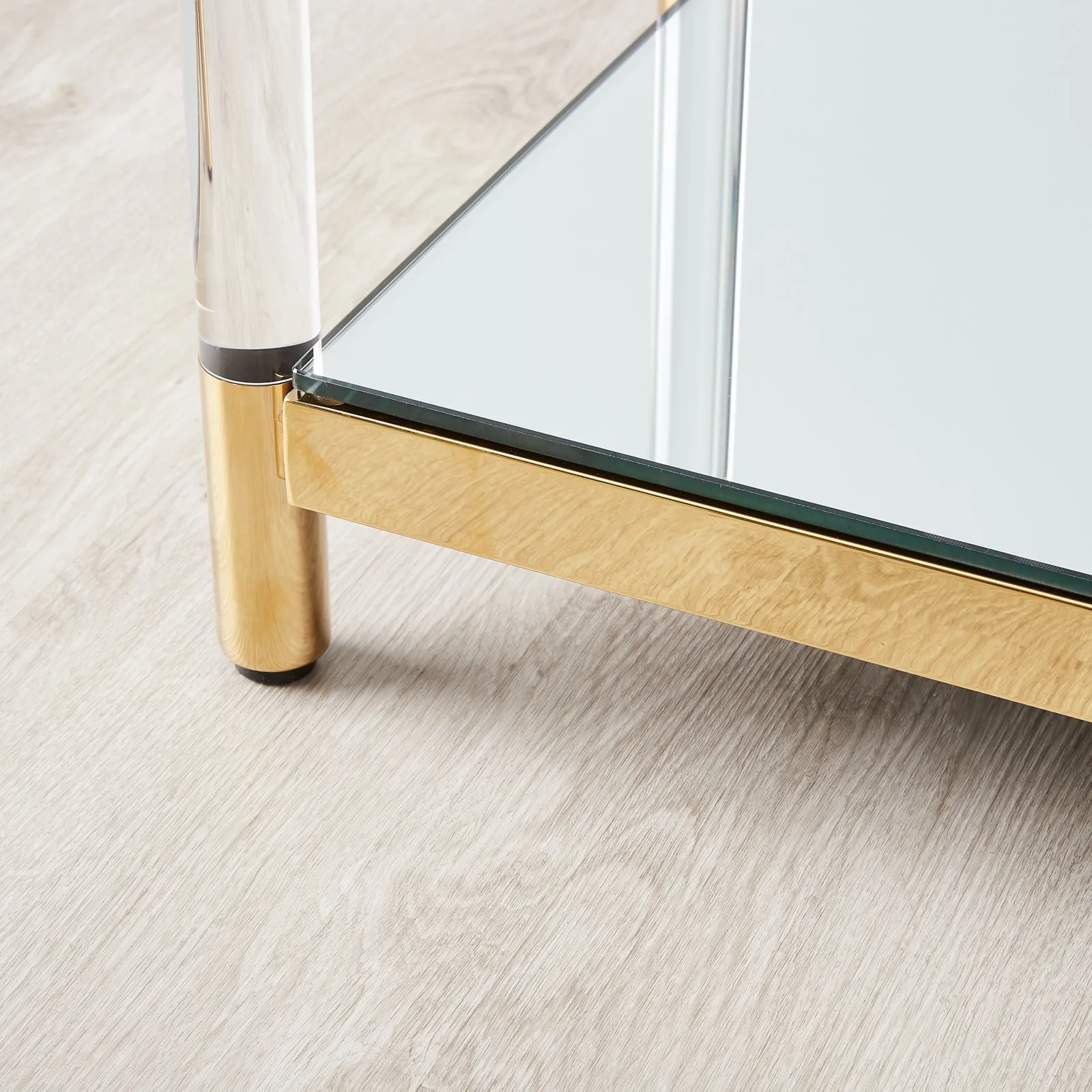 Auryn Gold Stainless Steel Console Table | Koala Living