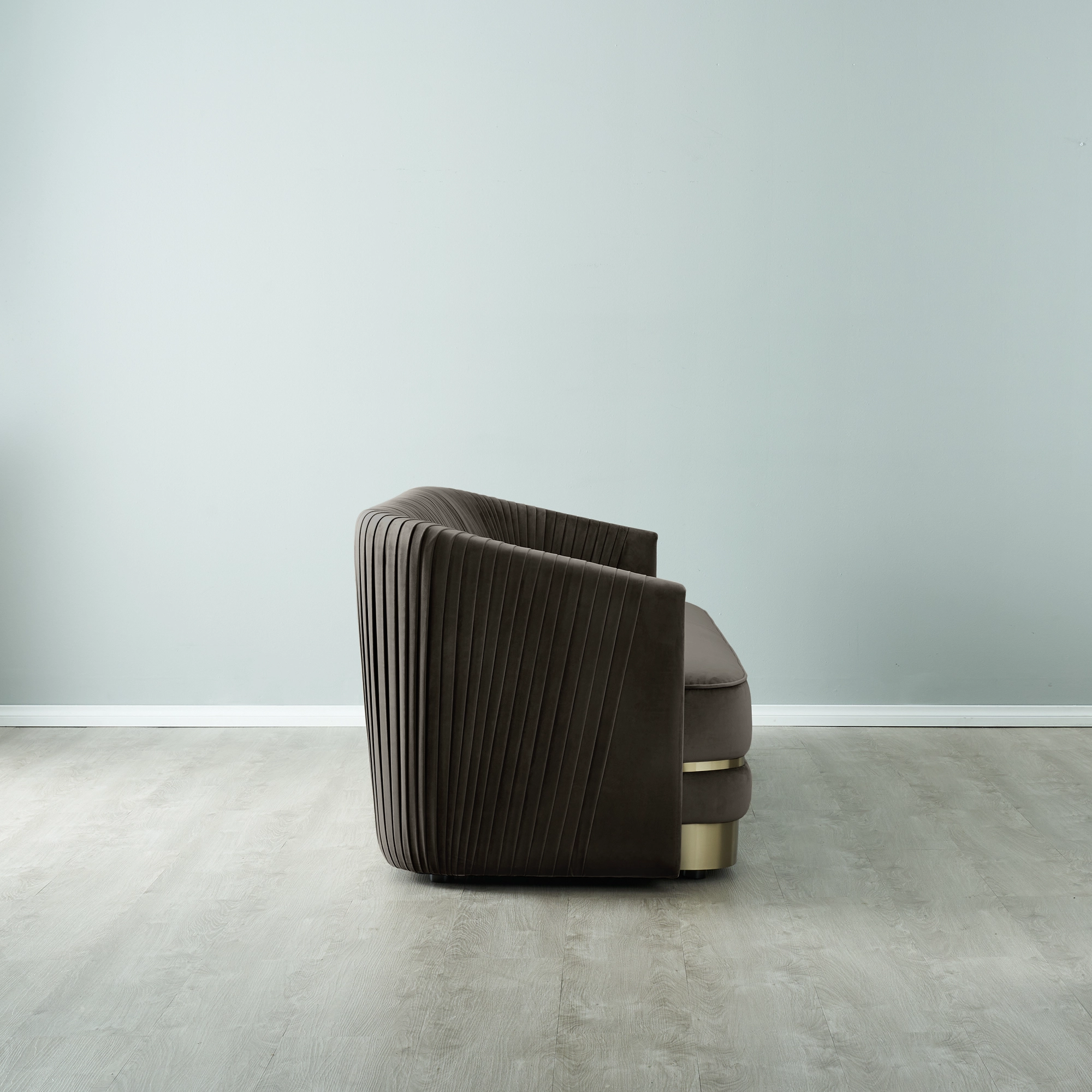 Crown Mushroom Velvet 3-Seater Sofa | Koala Living