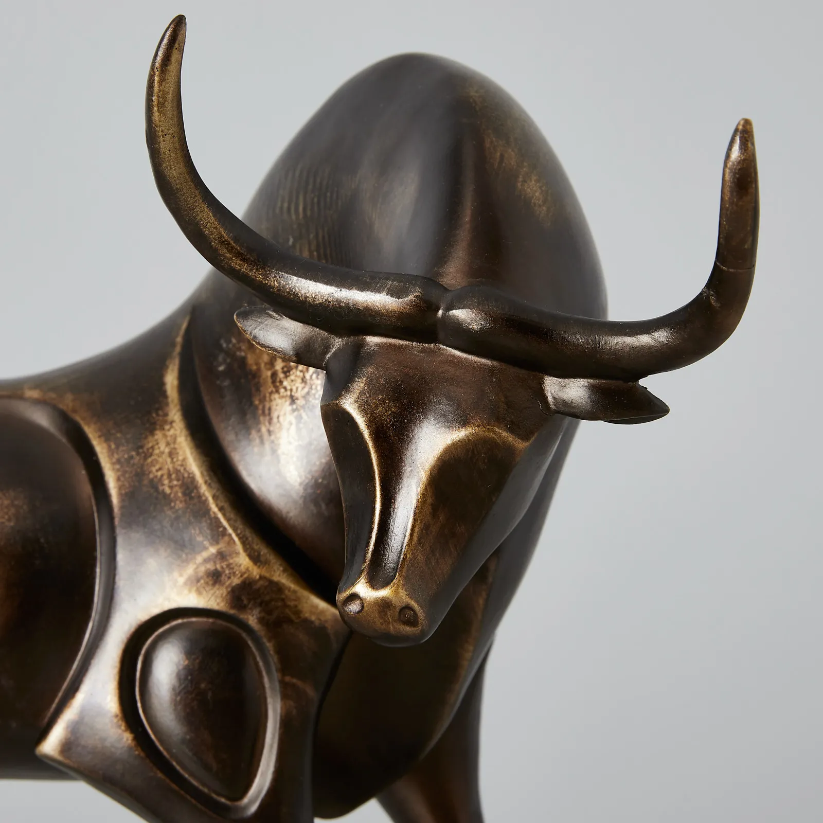 Taurus Bull Bronze Resin Decorative | Koala Living
