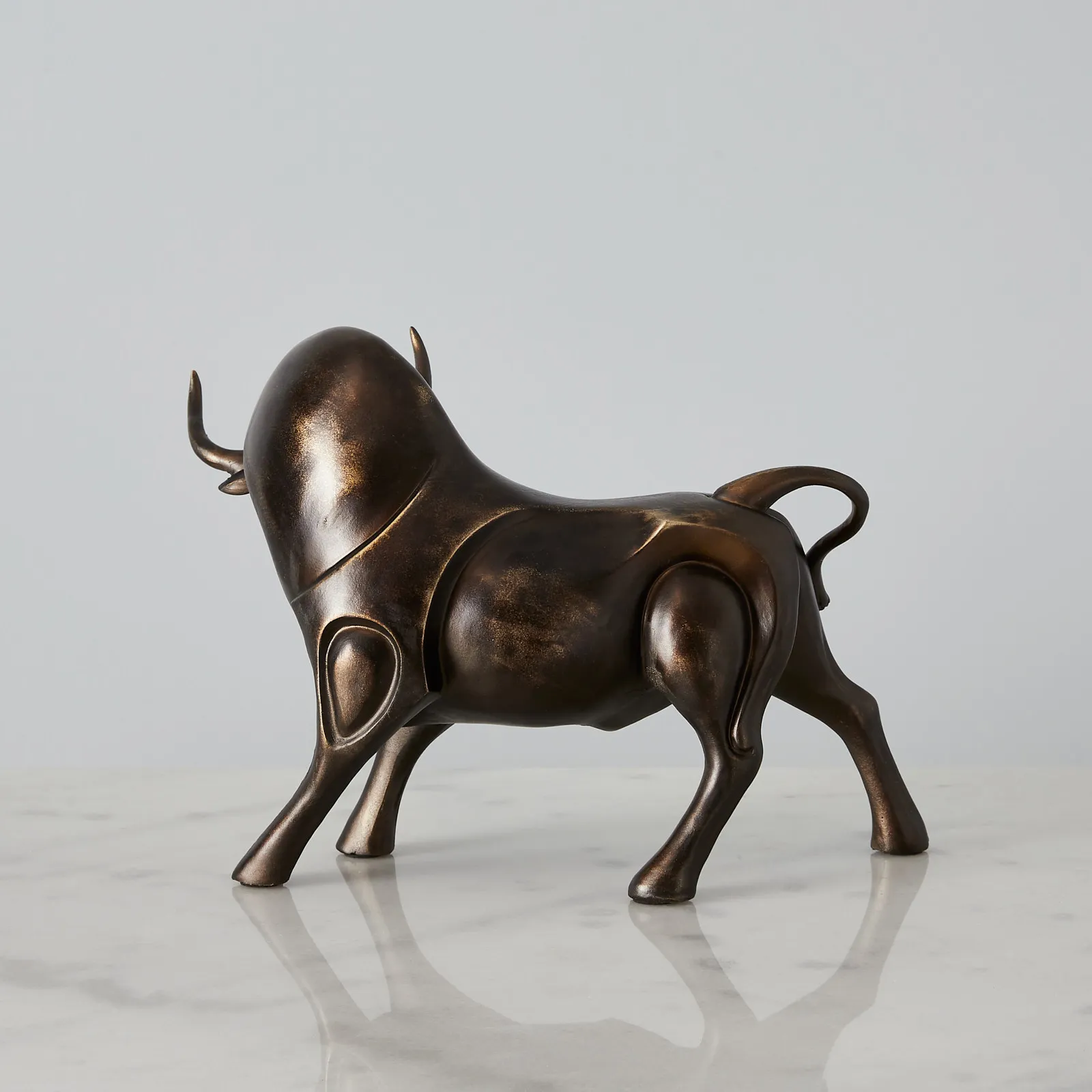 Taurus Bull Bronze Resin Decorative