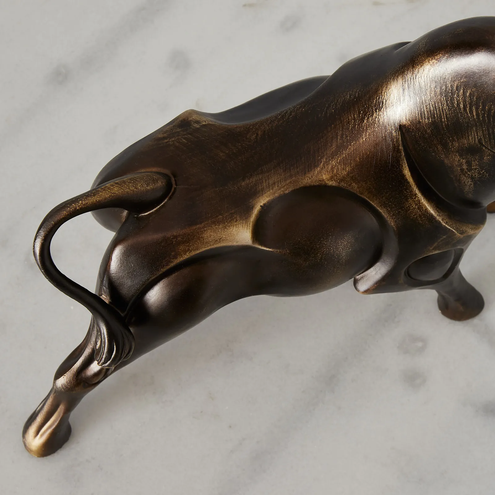 Taurus Bull Bronze Resin Decorative | Koala Living