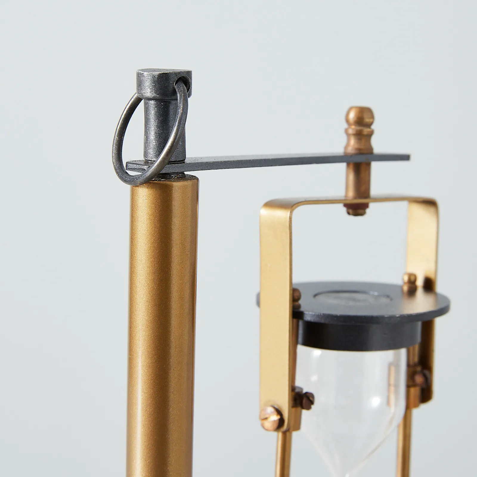 Cronus Hanging and Revolving Gold Metal Sand Timer