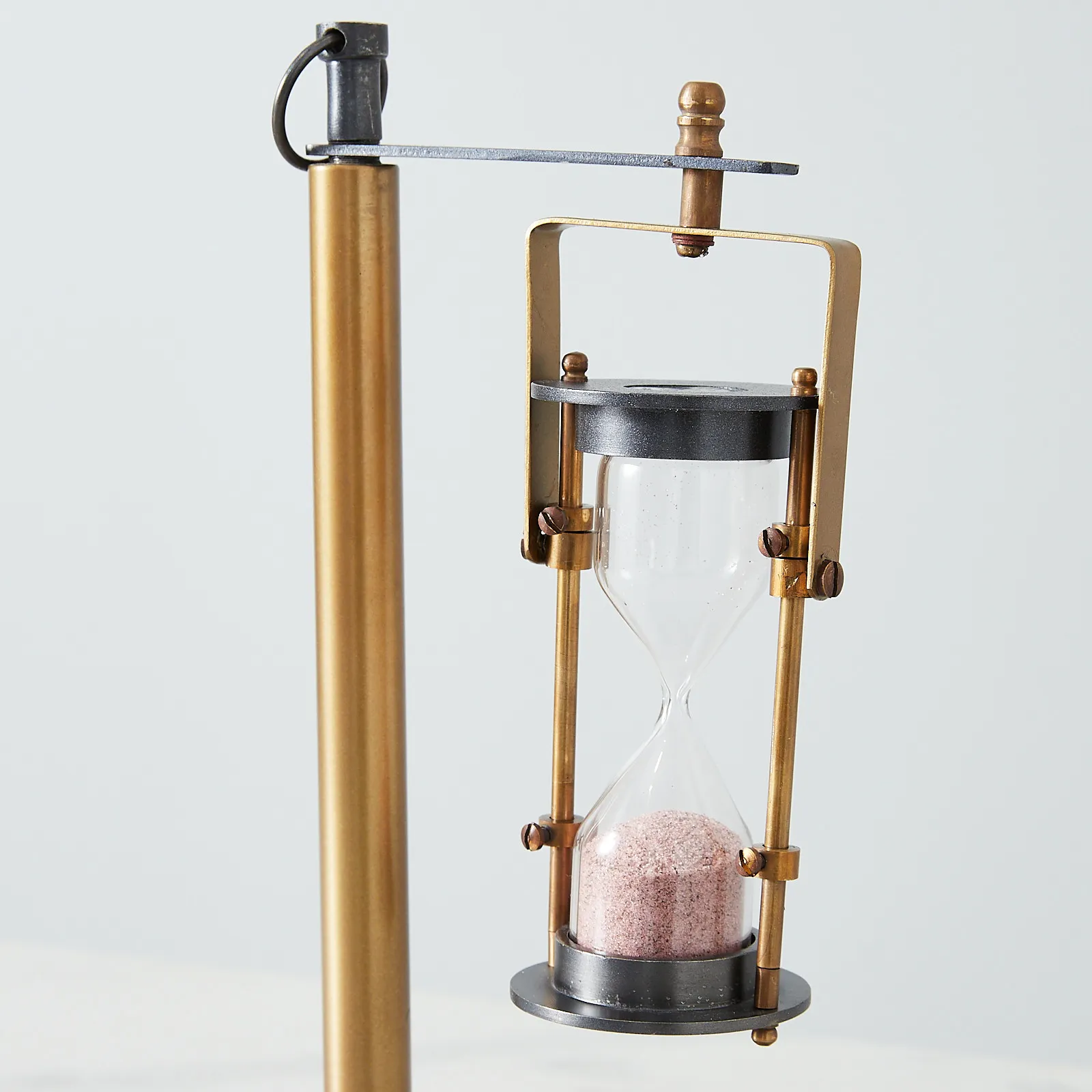 Cronus Hanging and Revolving Gold Metal Sand Timer