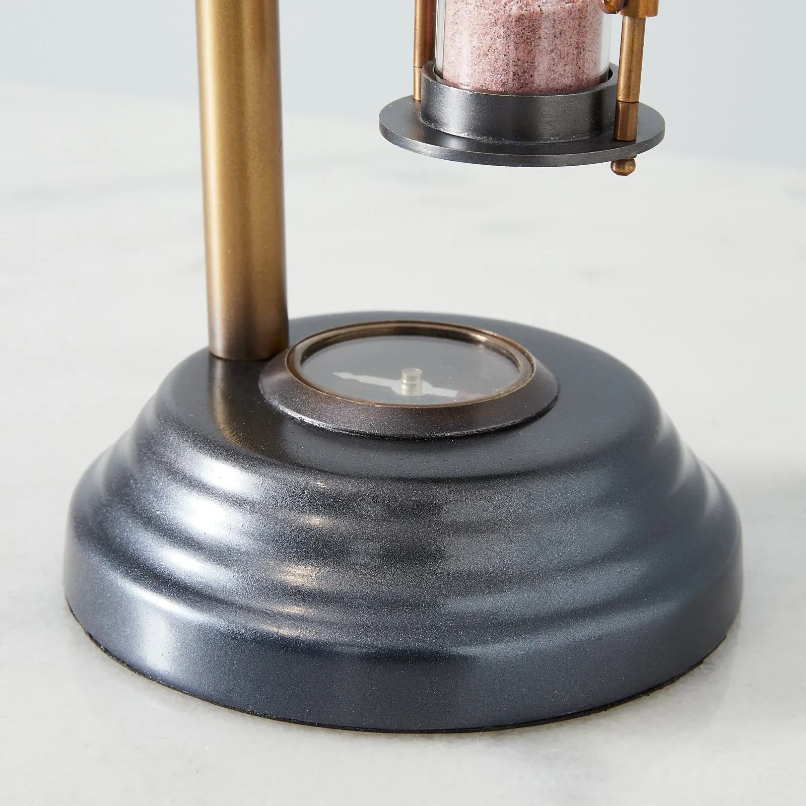 Cronus Hanging and Revolving Gold Metal Sand Timer