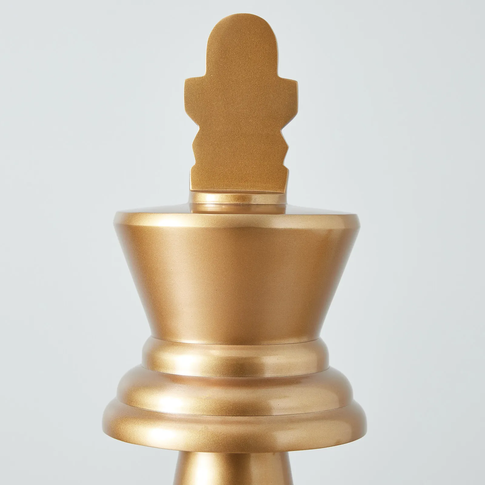 King Chess Piece Brass Colour Metal Decorative