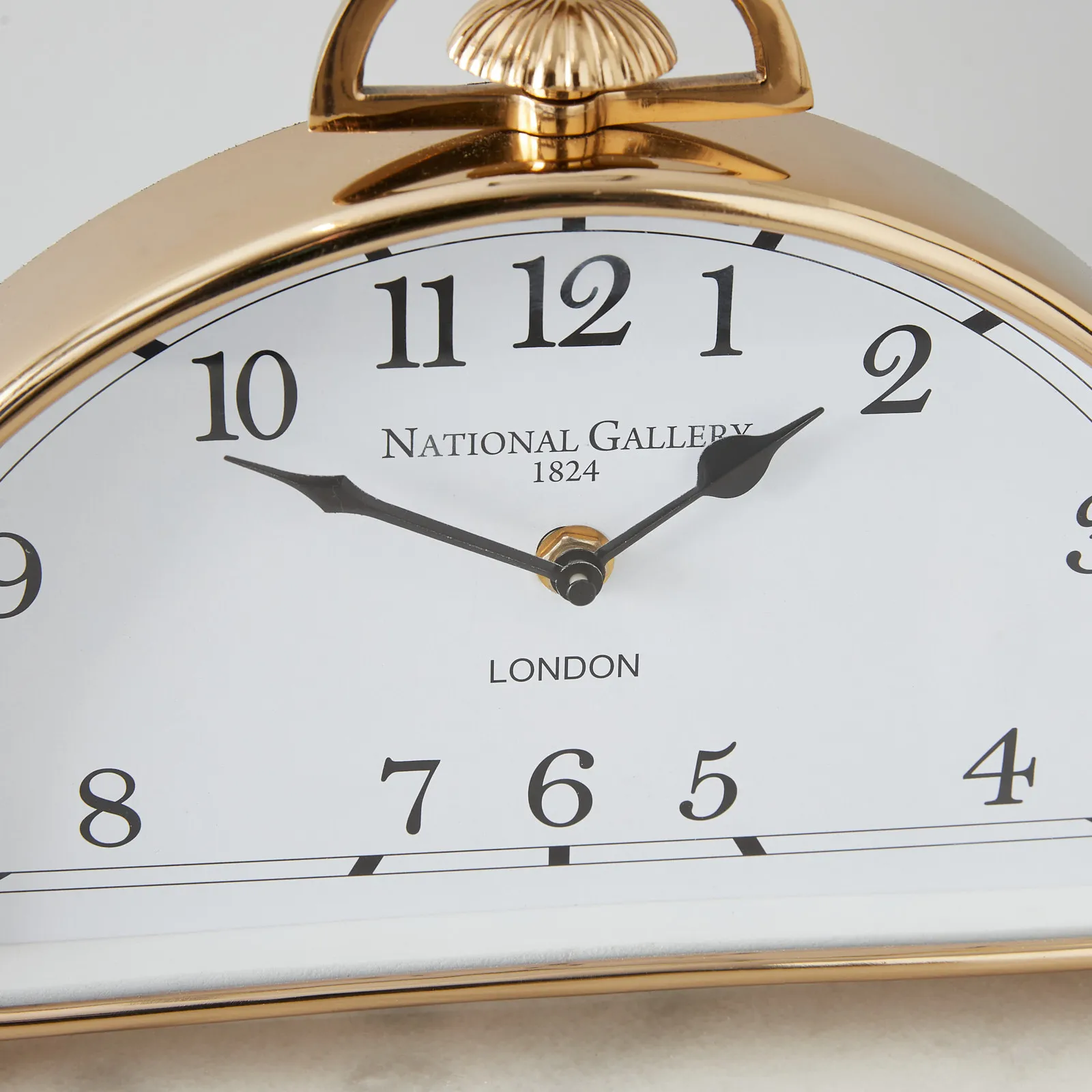 Midnight Polished Gold Metal Clock | Koala Living