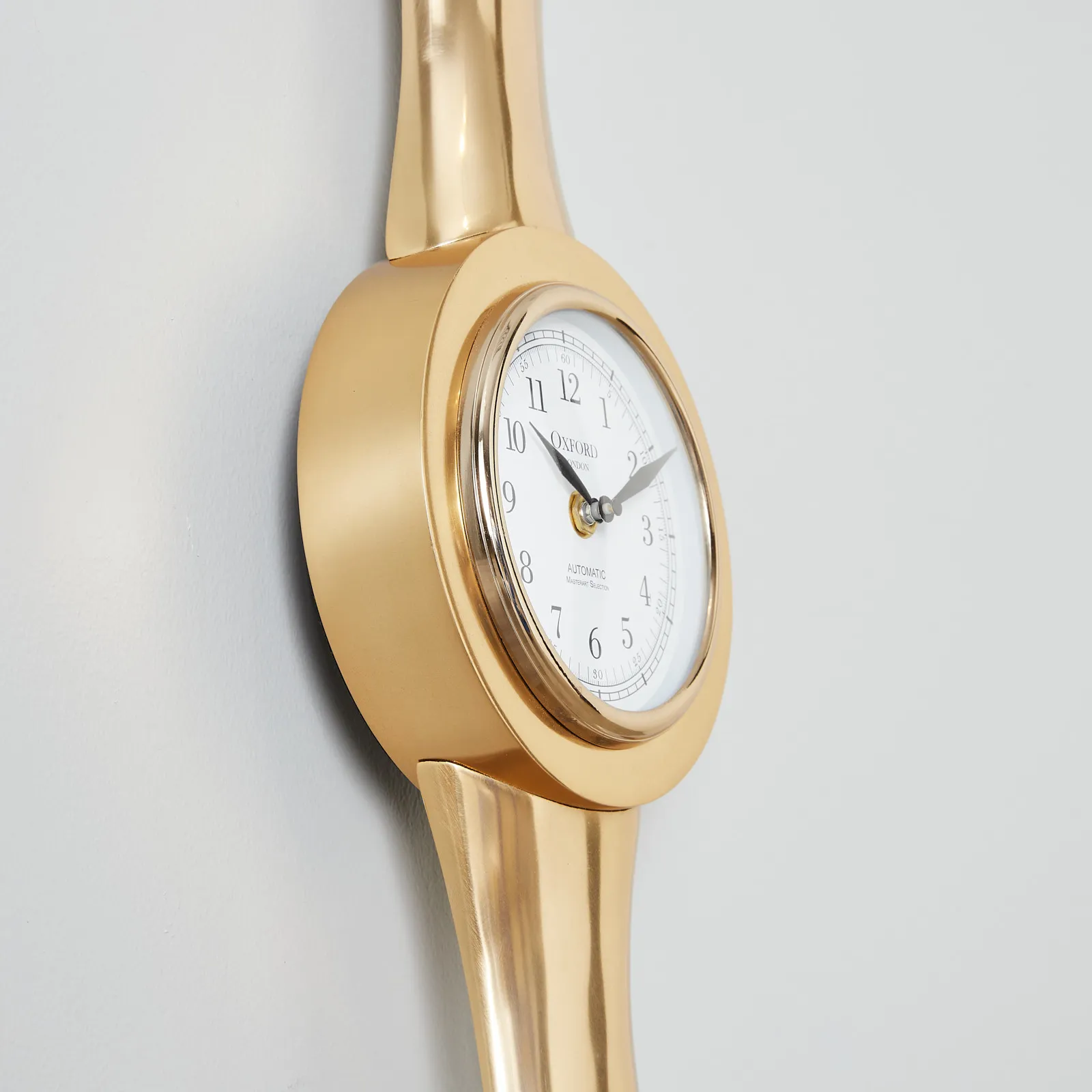 Time Keeper Matte Antique Brass Wall Clock