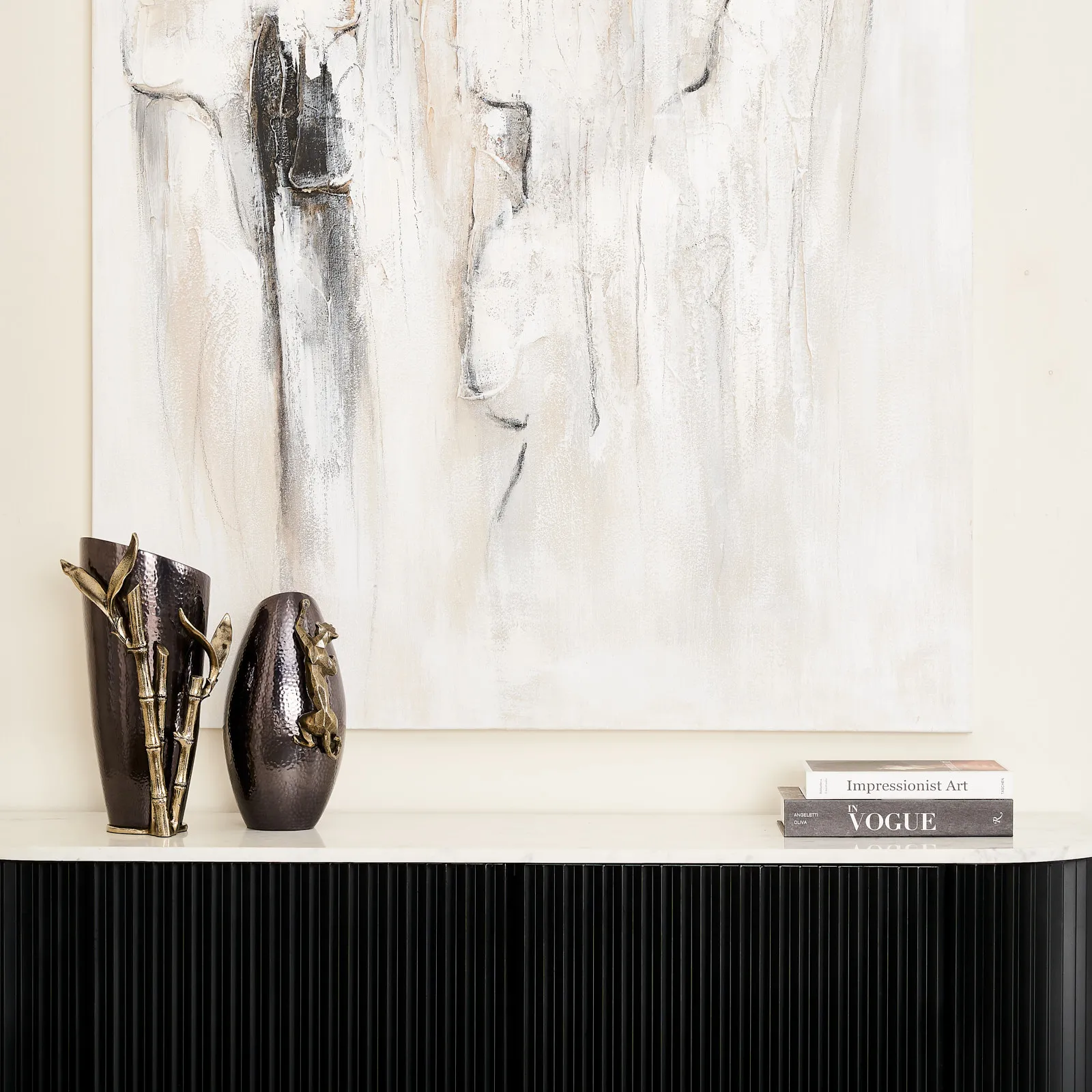 The Shadow Neutral Colours Abstract Painting | Koala Living