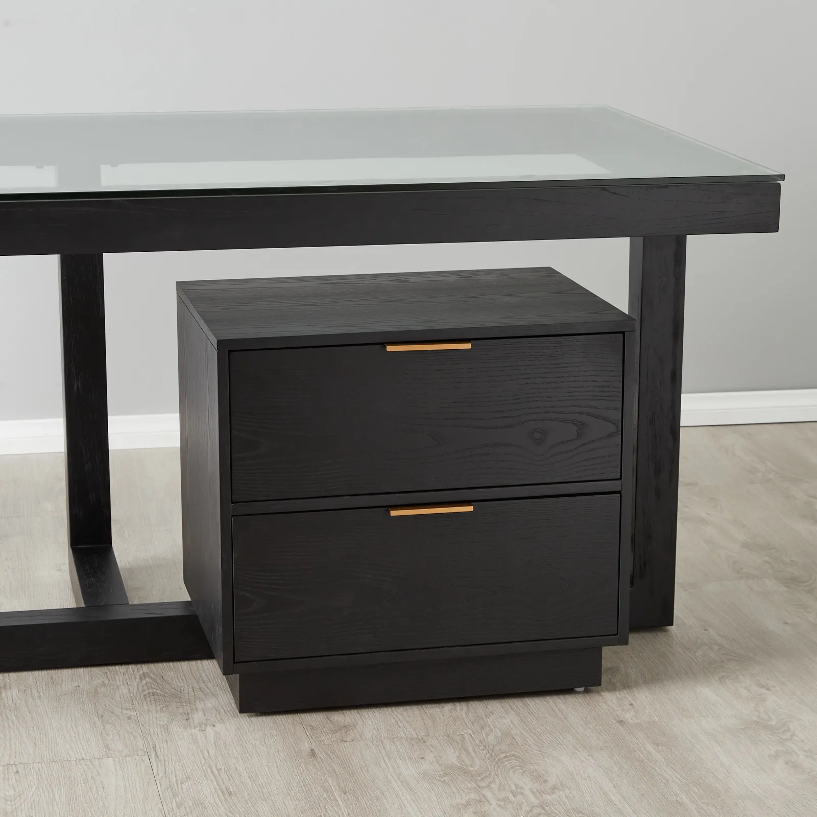 Dorothy Black Wooden Desk