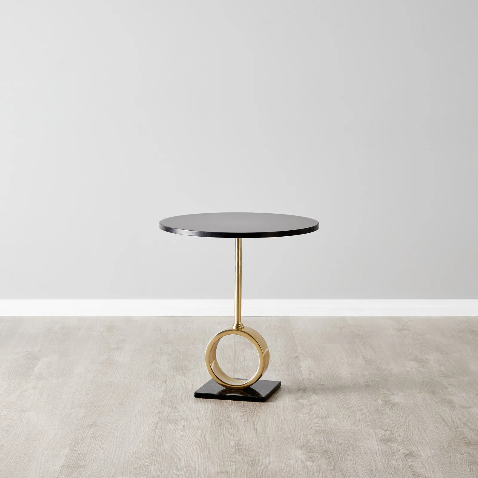 Sloane Polished Gold Metal Side Table