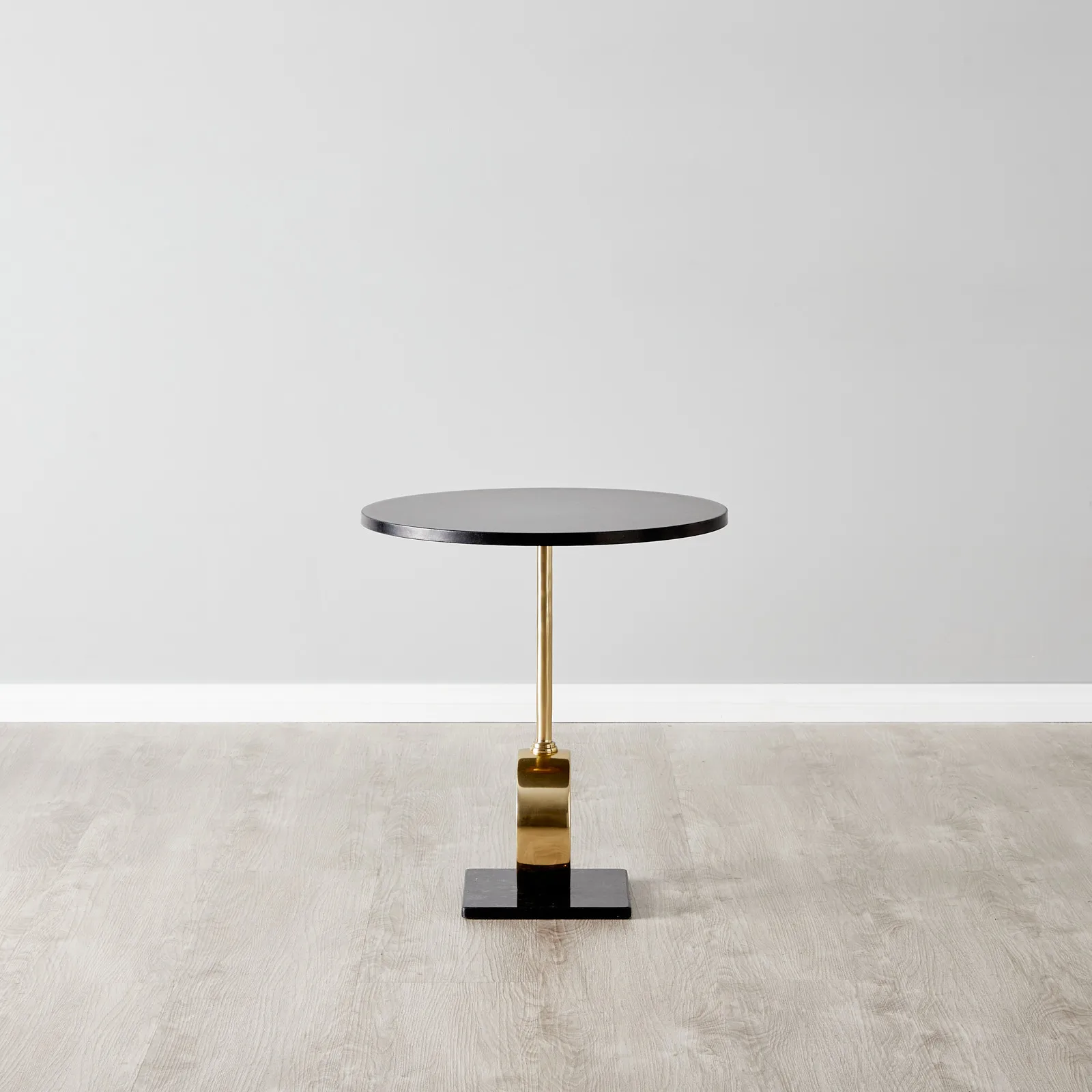 Sloane Polished Gold Metal Side Table