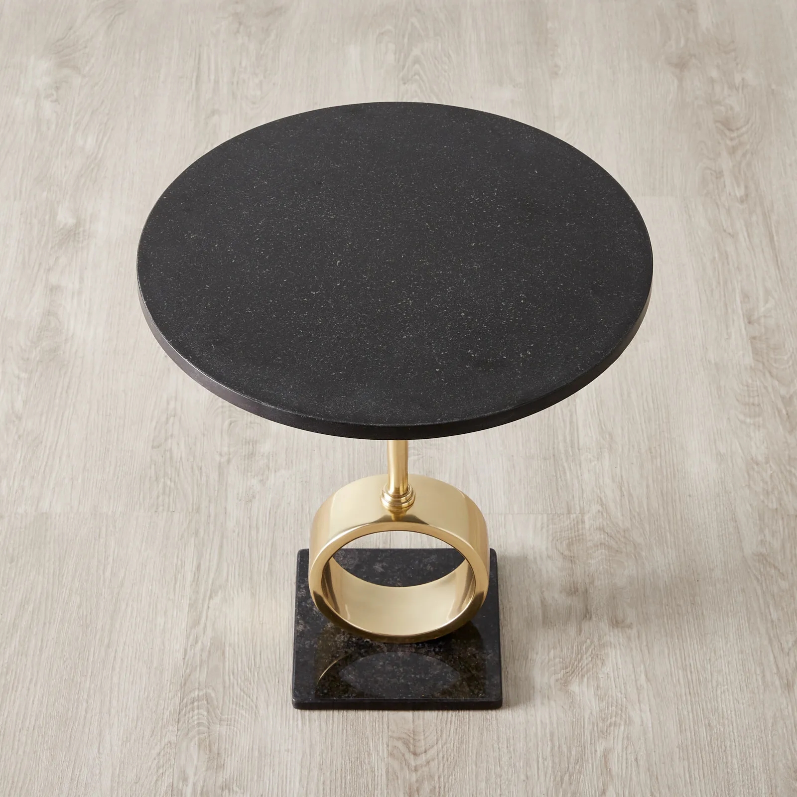 Sloane Polished Gold Metal Side Table