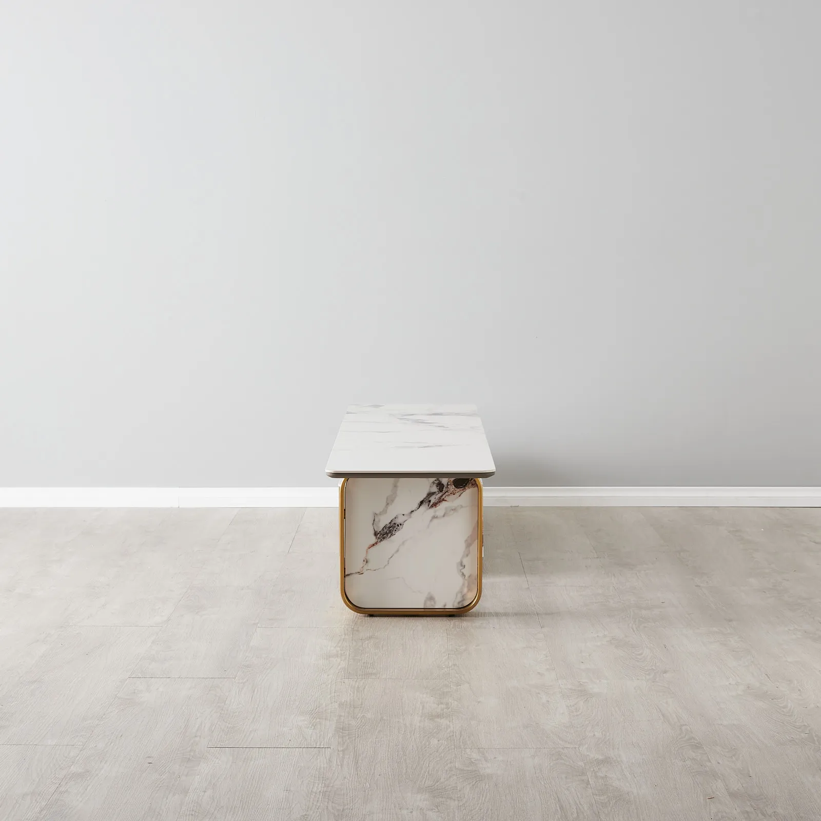 Marbella Cold Calacatta White Sintered Stone Entertainment Unit ...