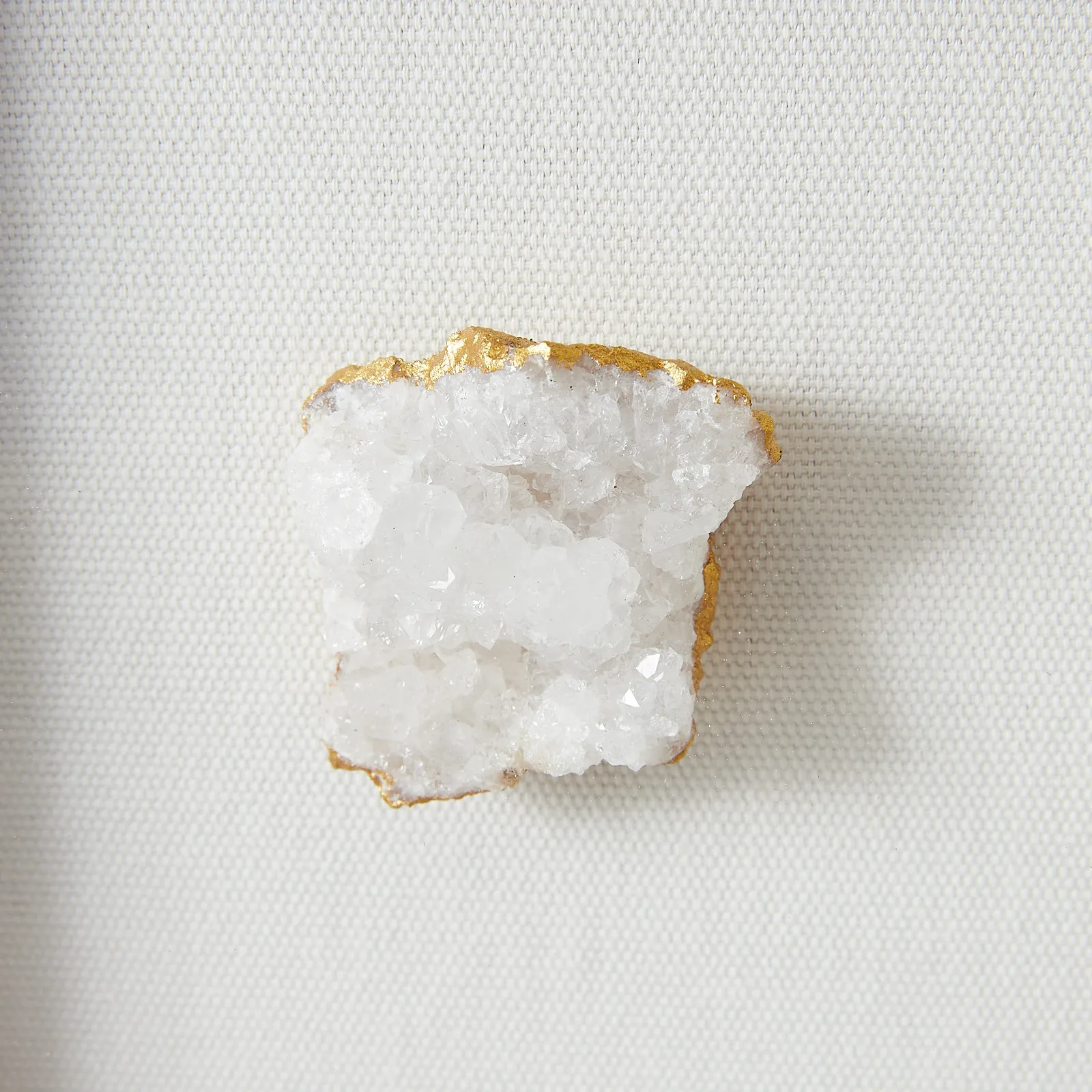 Snow White Crystal Shadow Box With Black Frame