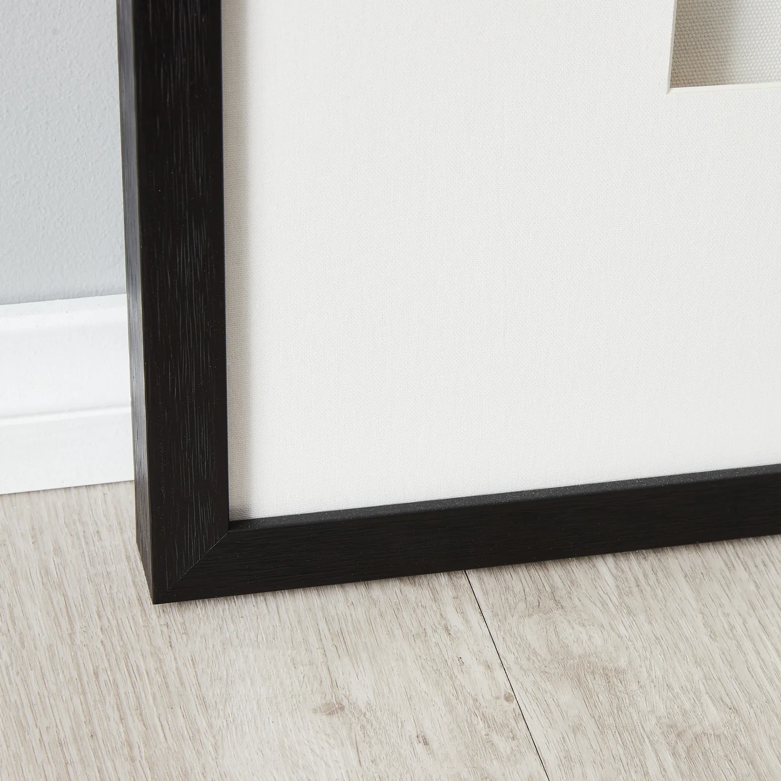 Snow White Crystal Shadow Box With Black Frame