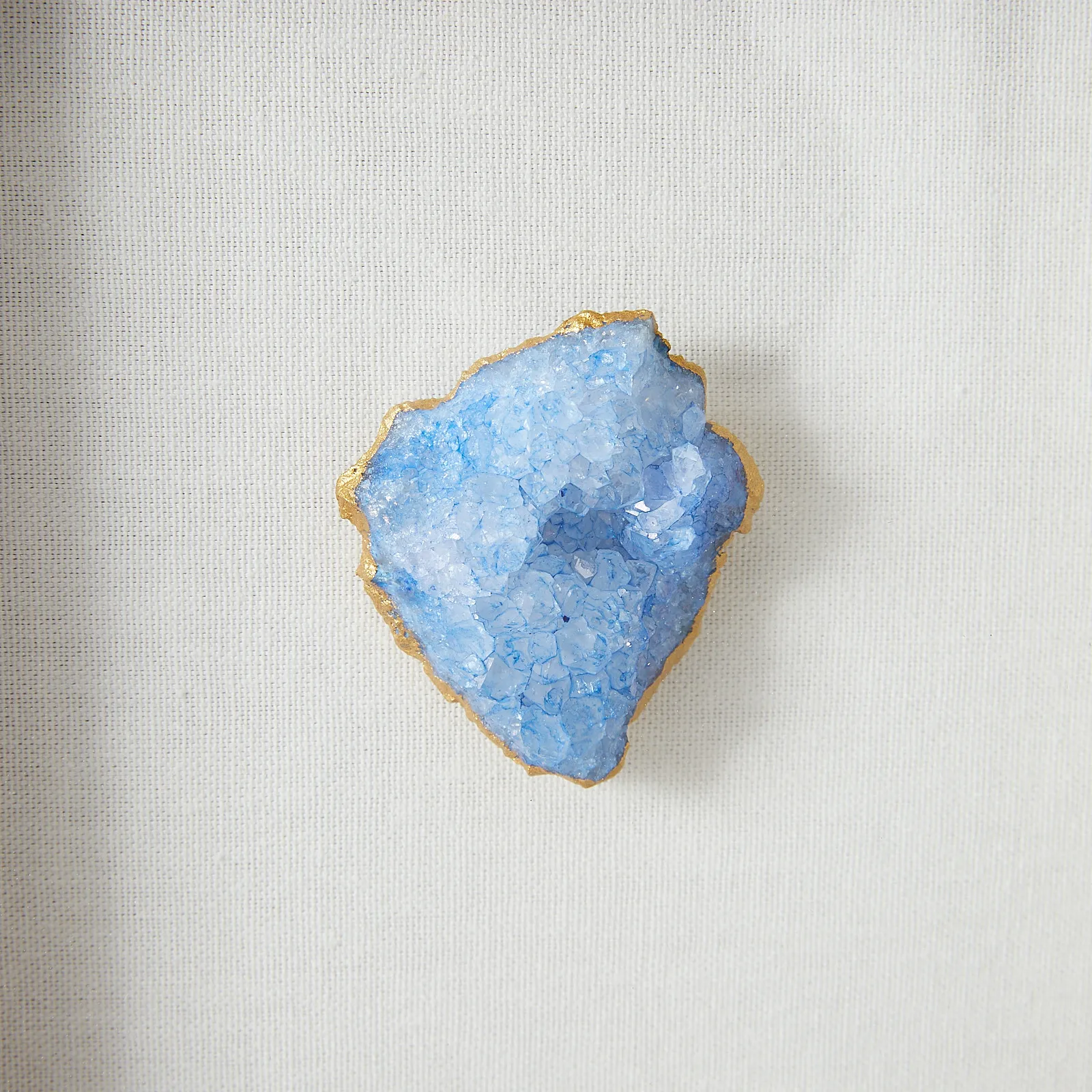 Stone Blue Crystal Shadow Box With Black Frame