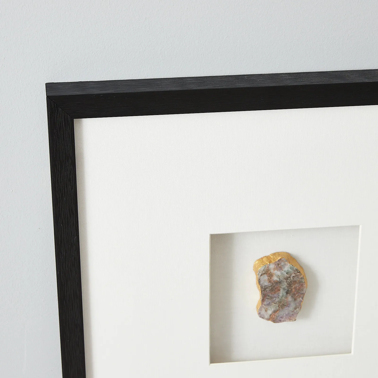Tri-coloured Agate Shadow Box With Black Frame | Koala Living