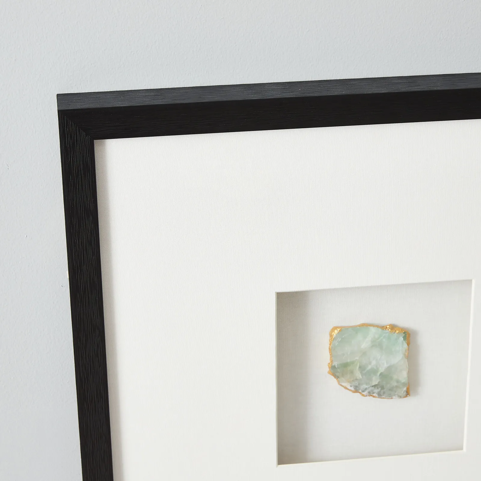 Blue Storm Stone Shadow Box With Black Frame | Koala Living