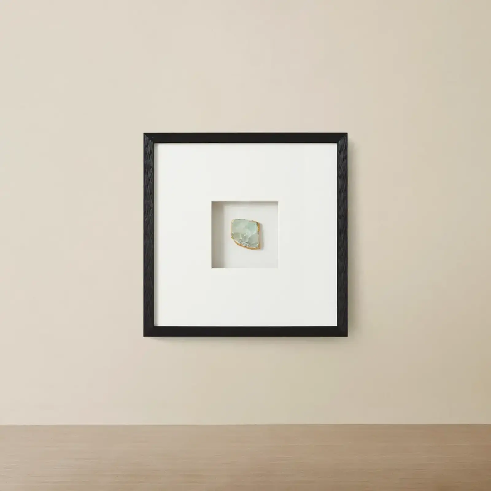 Blue Storm Stone Shadow Box With Black Frame | Koala Living