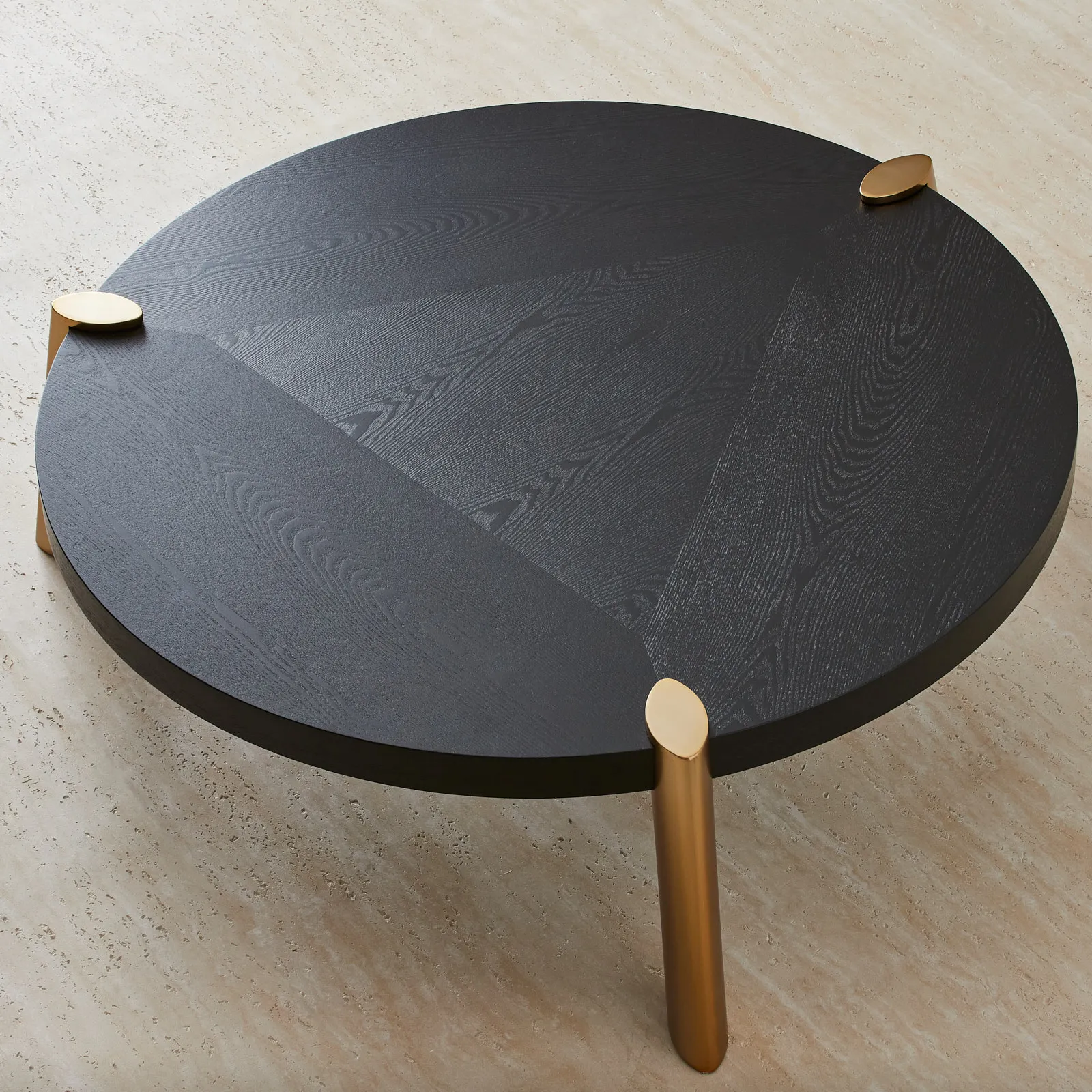 Dale II Round Coffee Table Large Espresso | Koala Living