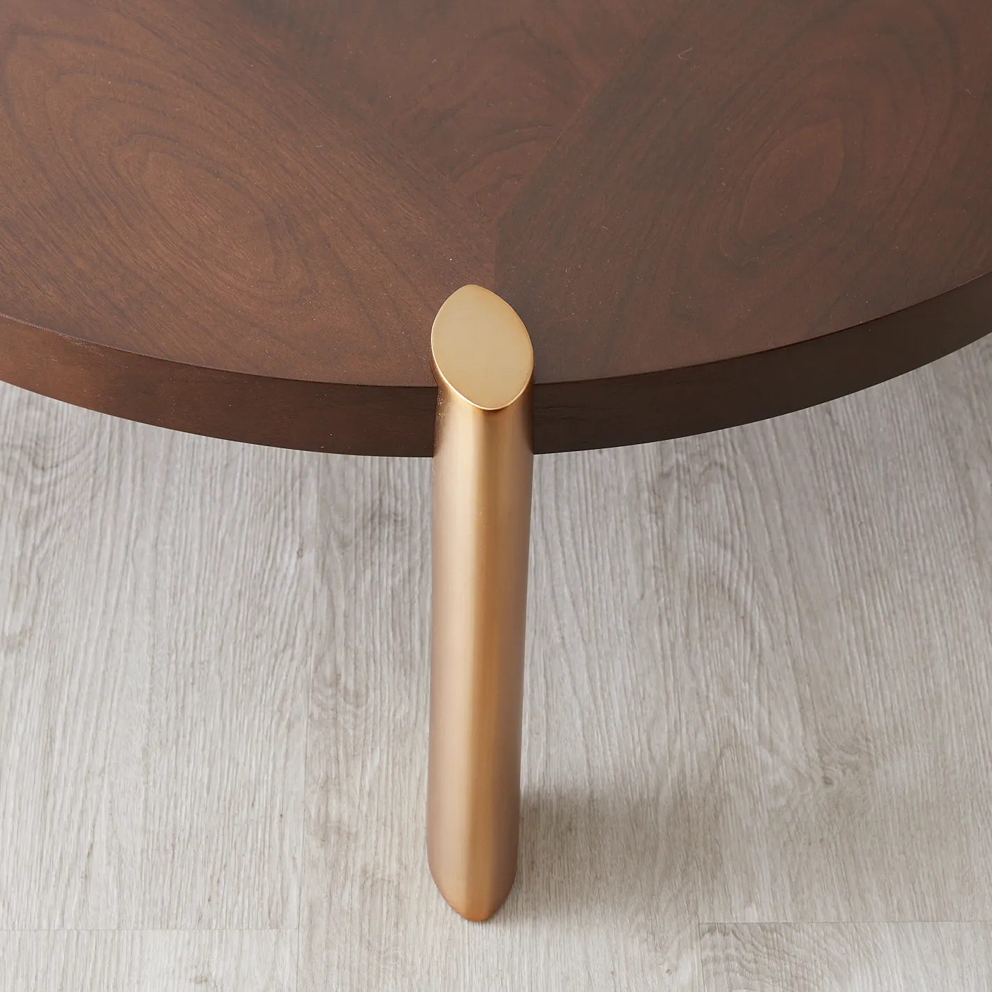 Dale II Round Coffee Table Small Brown | Koala Living