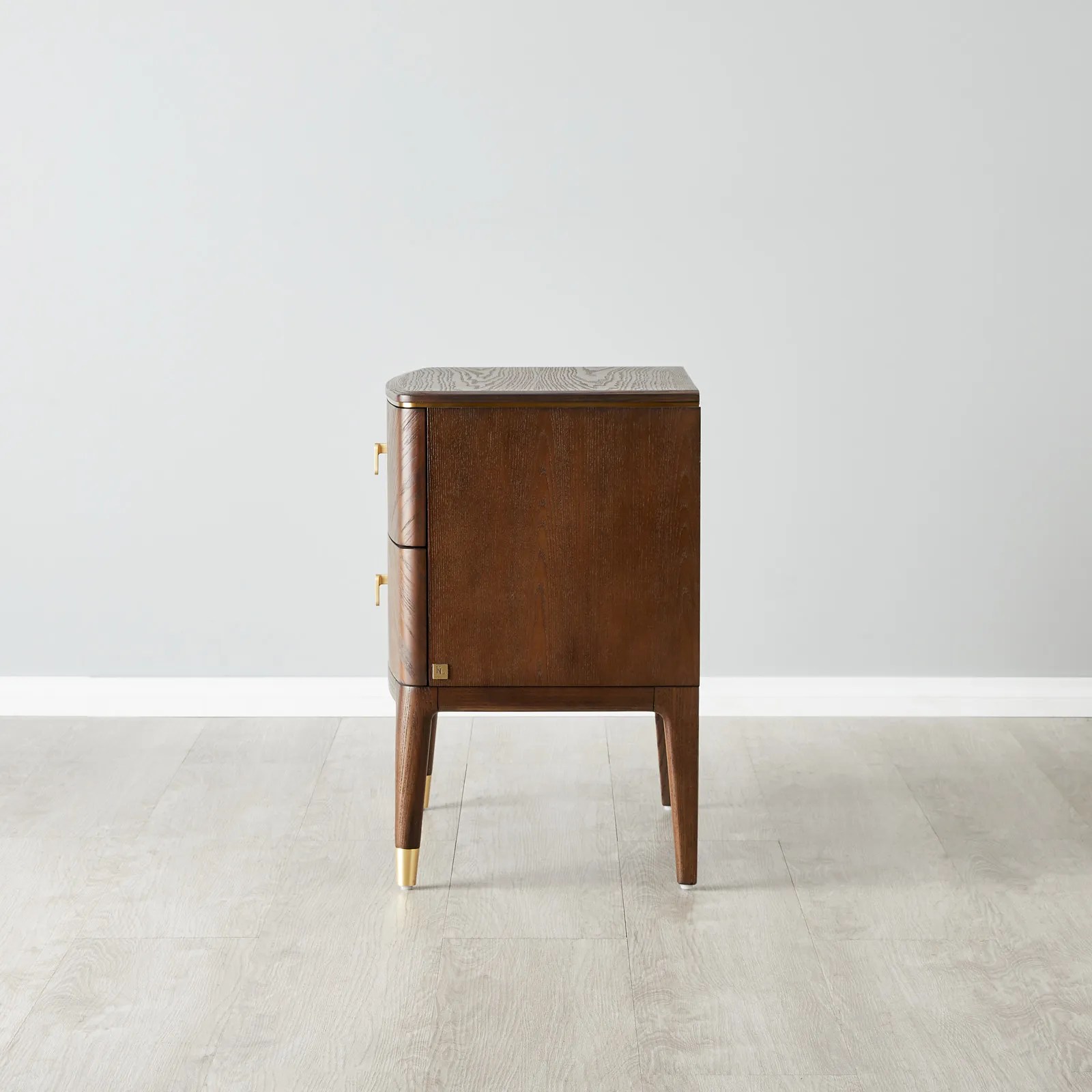 Beckham Brown Wooden Bedside Table