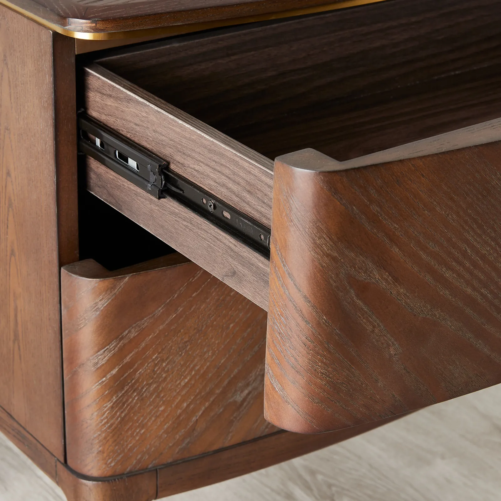 Beckham Brown Wooden Bedside Table | Koala Living