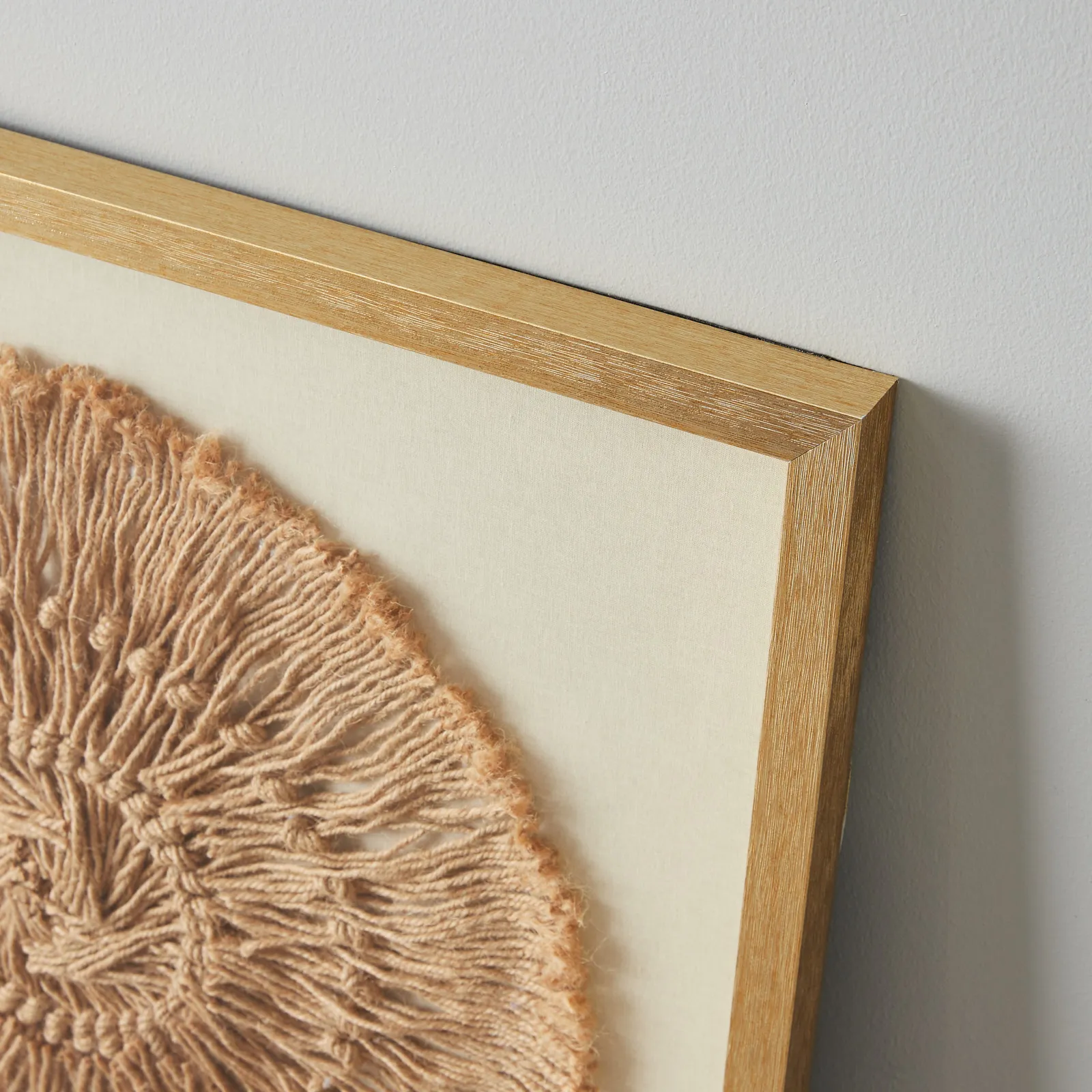 Cycles Hemp Rope Shadow Box with Golden Frame