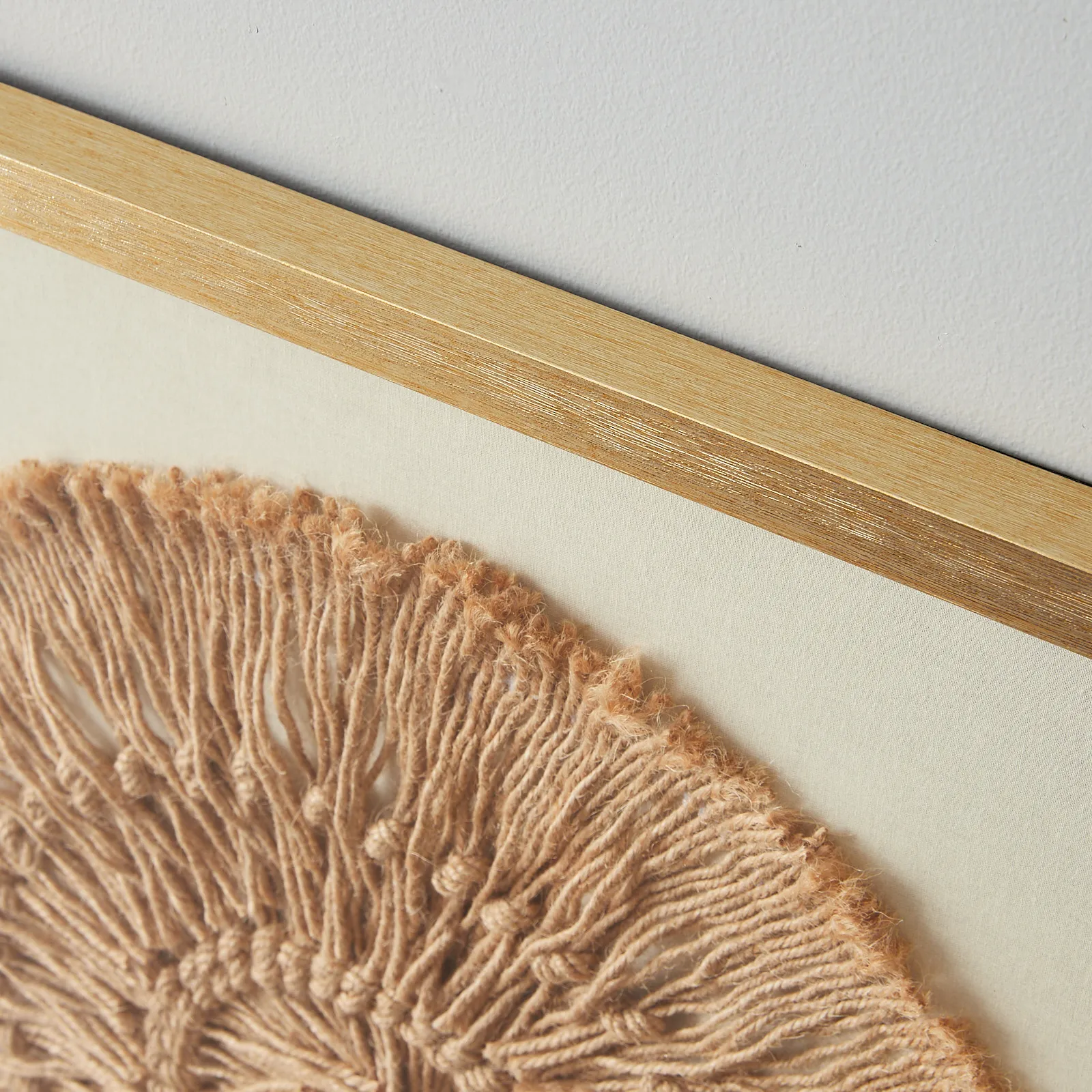 Cycles Hemp Rope Shadow Box with Golden Frame