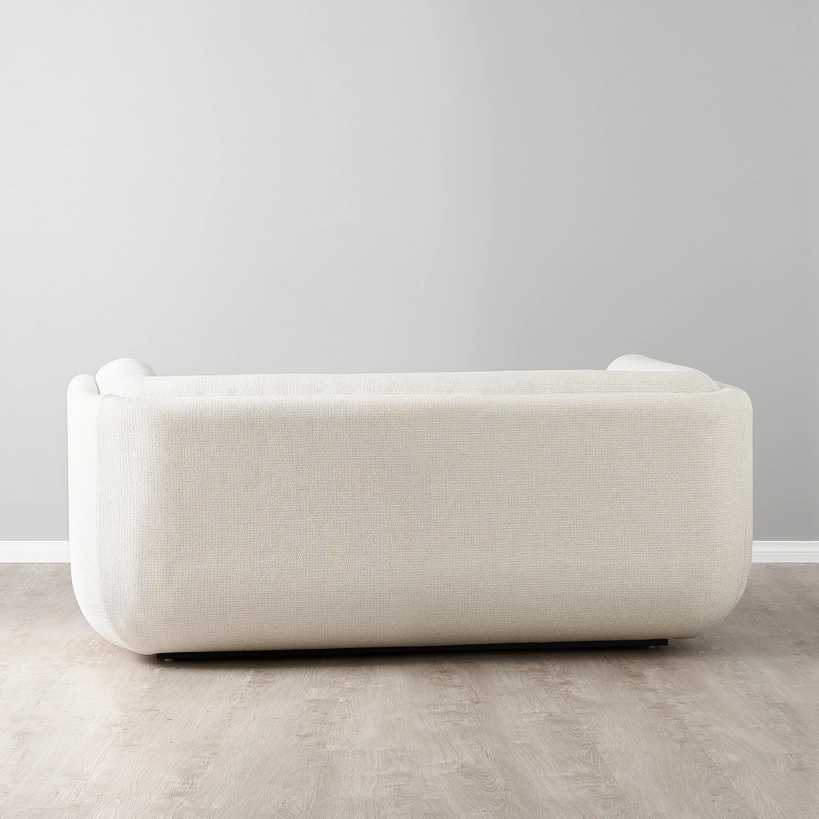 Clementine Chestnut White Woven 2-Seater Fabric Sofa | Koala Living