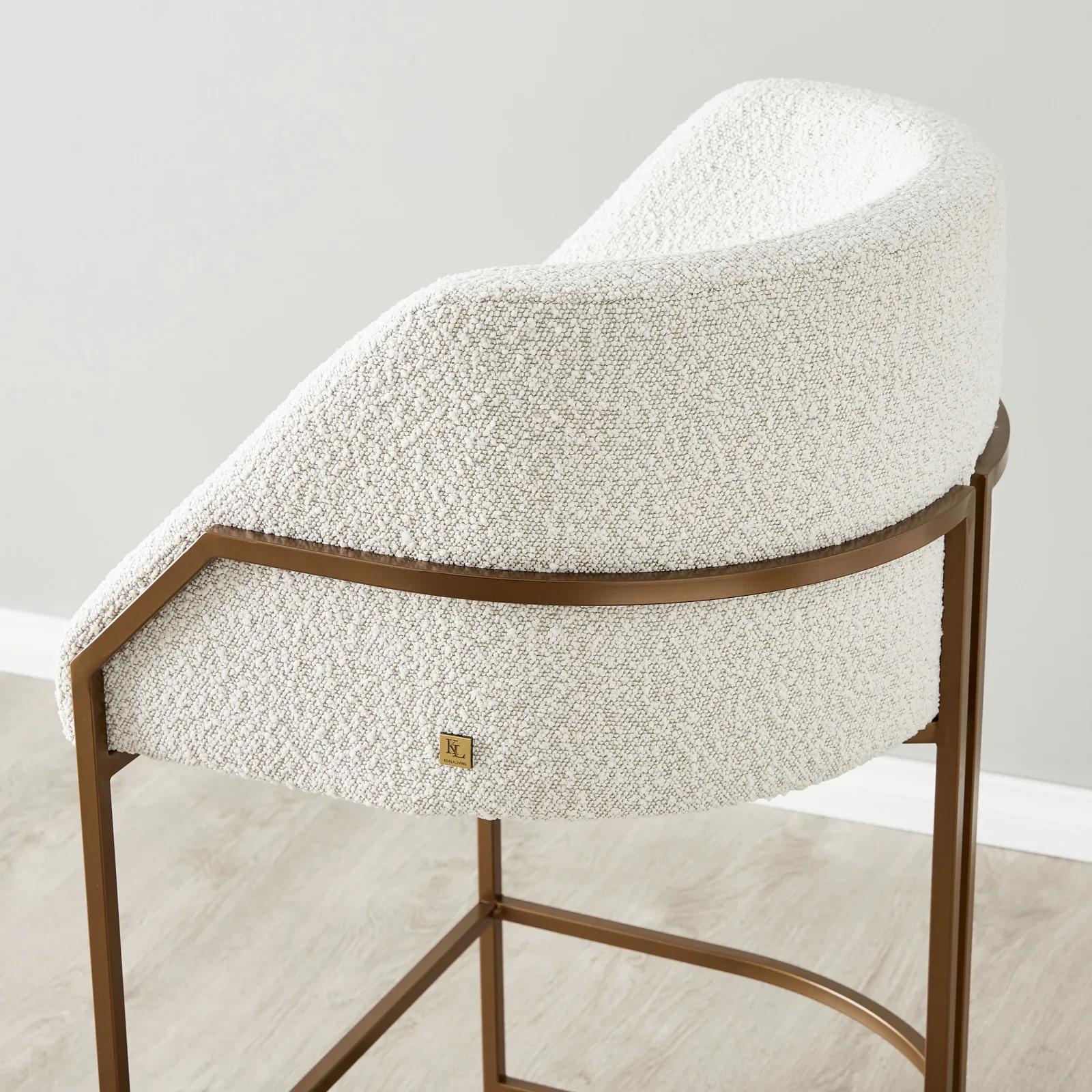 Laura Cream Boucle 67cm Counter Stool