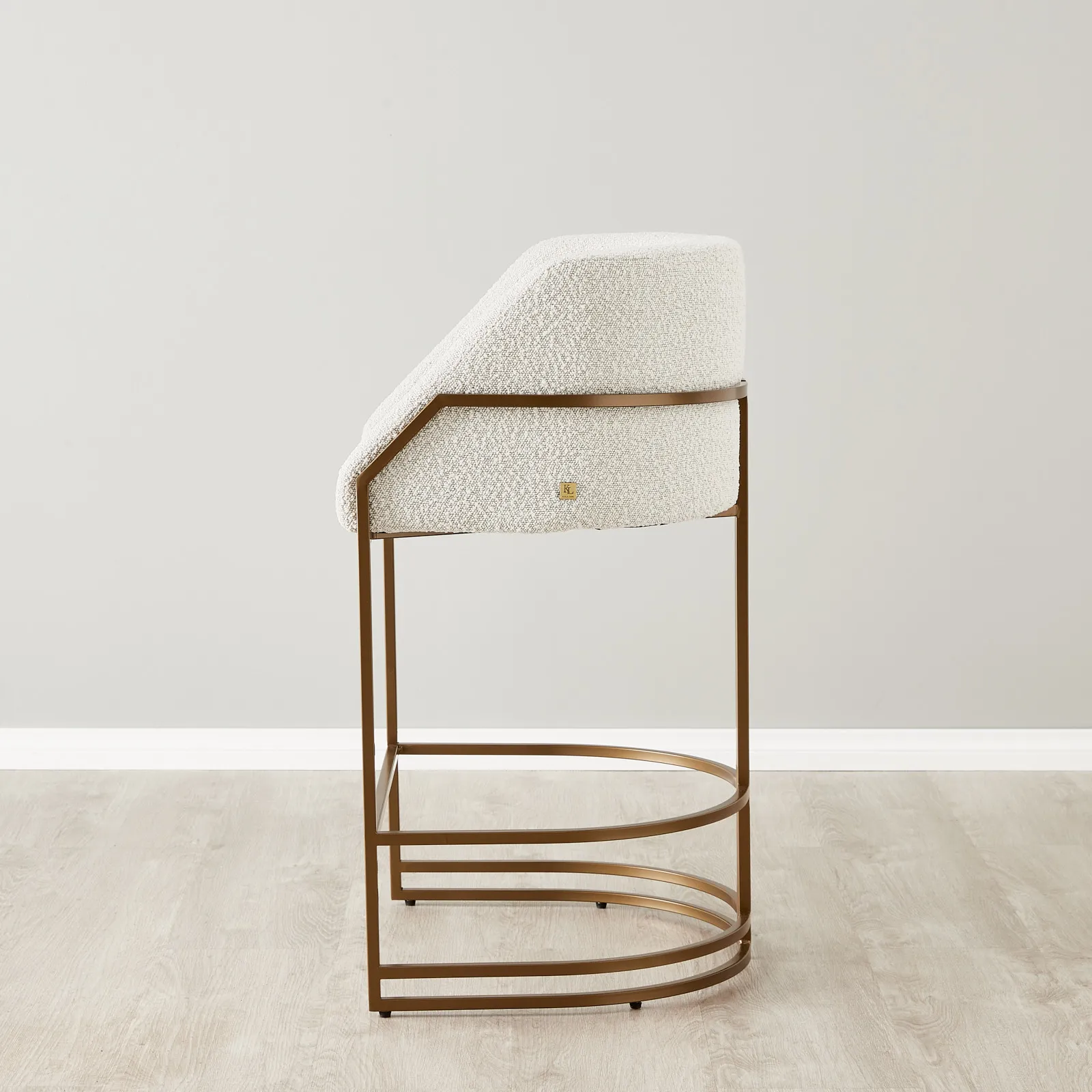 Laura Cream Boucle 67cm Counter Stool