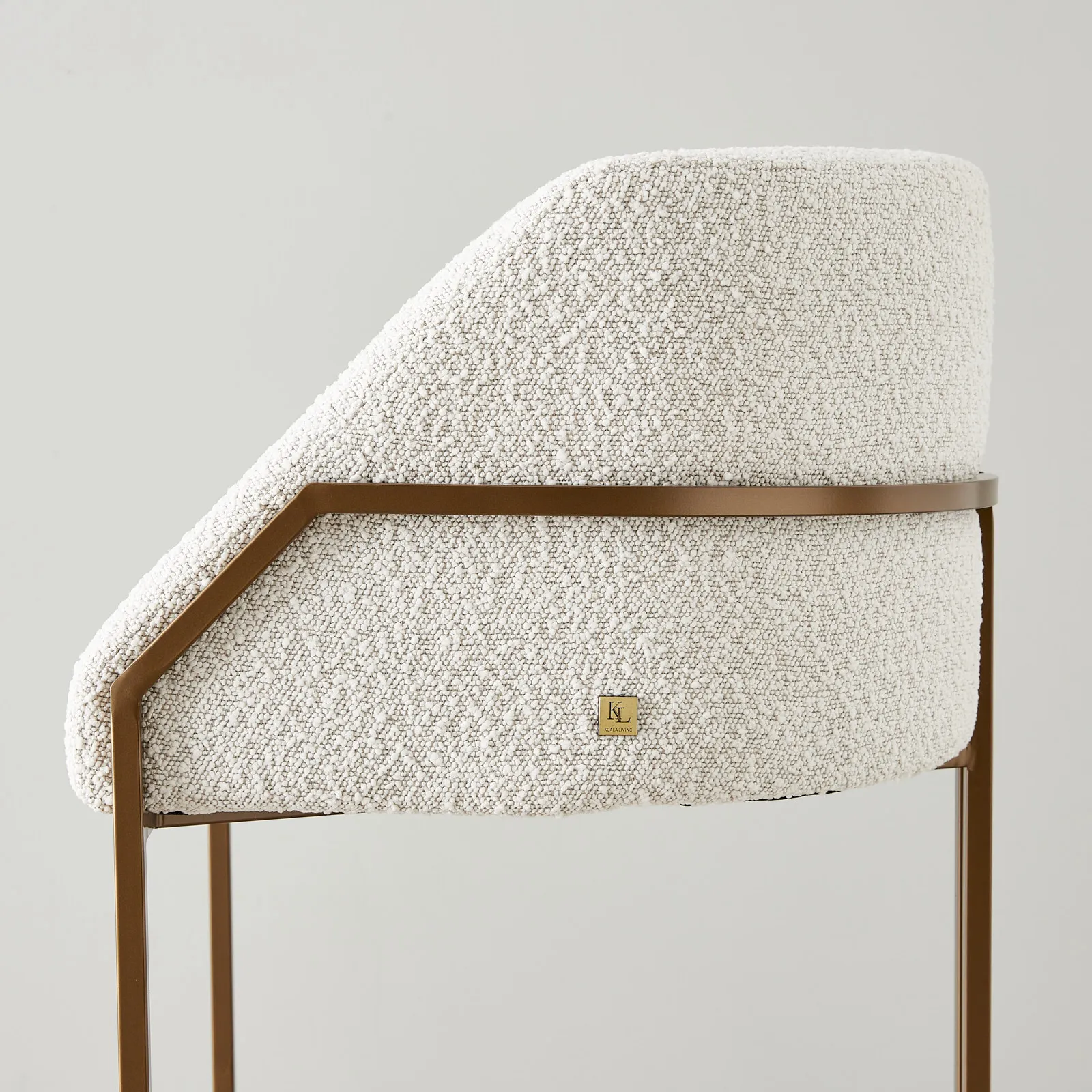 Laura Cream Boucle 67cm Counter Stool | Koala Living