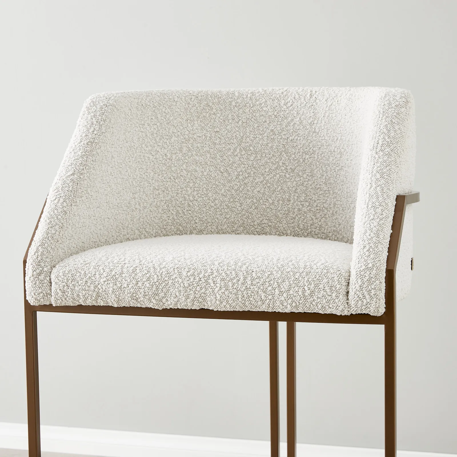 Laura Cream Boucle 67cm Counter Stool